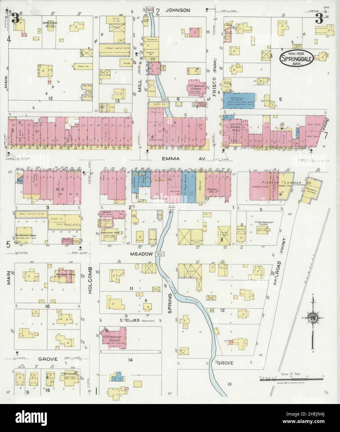Springdale arkansas map hi-res stock photography and images - Alamy