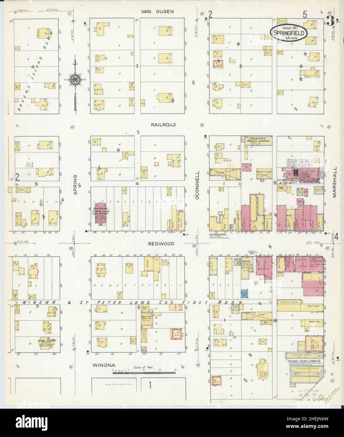 Map of springfield minnesota hi-res stock photography and images - Alamy
