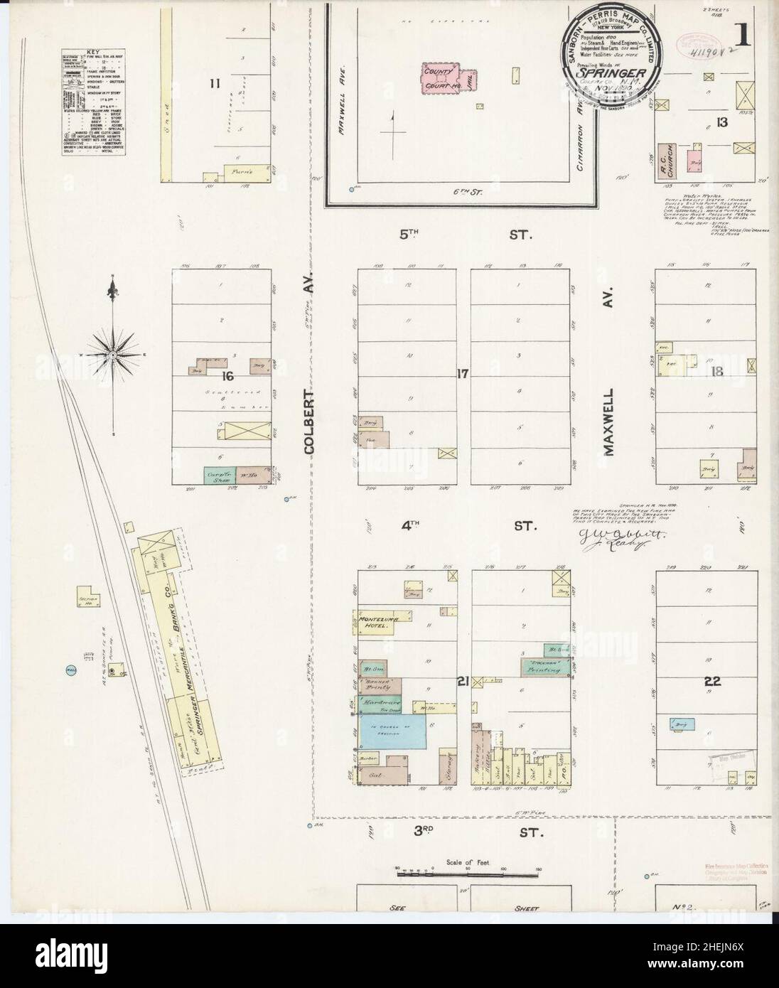 Map of springer new mexico hi-res stock photography and images - Alamy