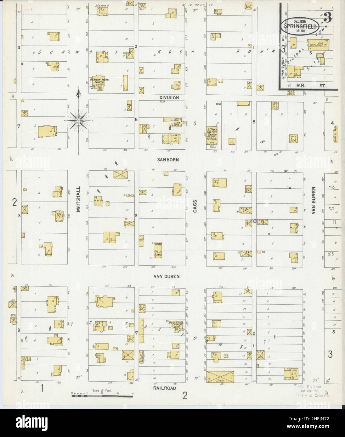 Sanborn Fire Insurance Map from Springfield, Brown County, Minnesota ...