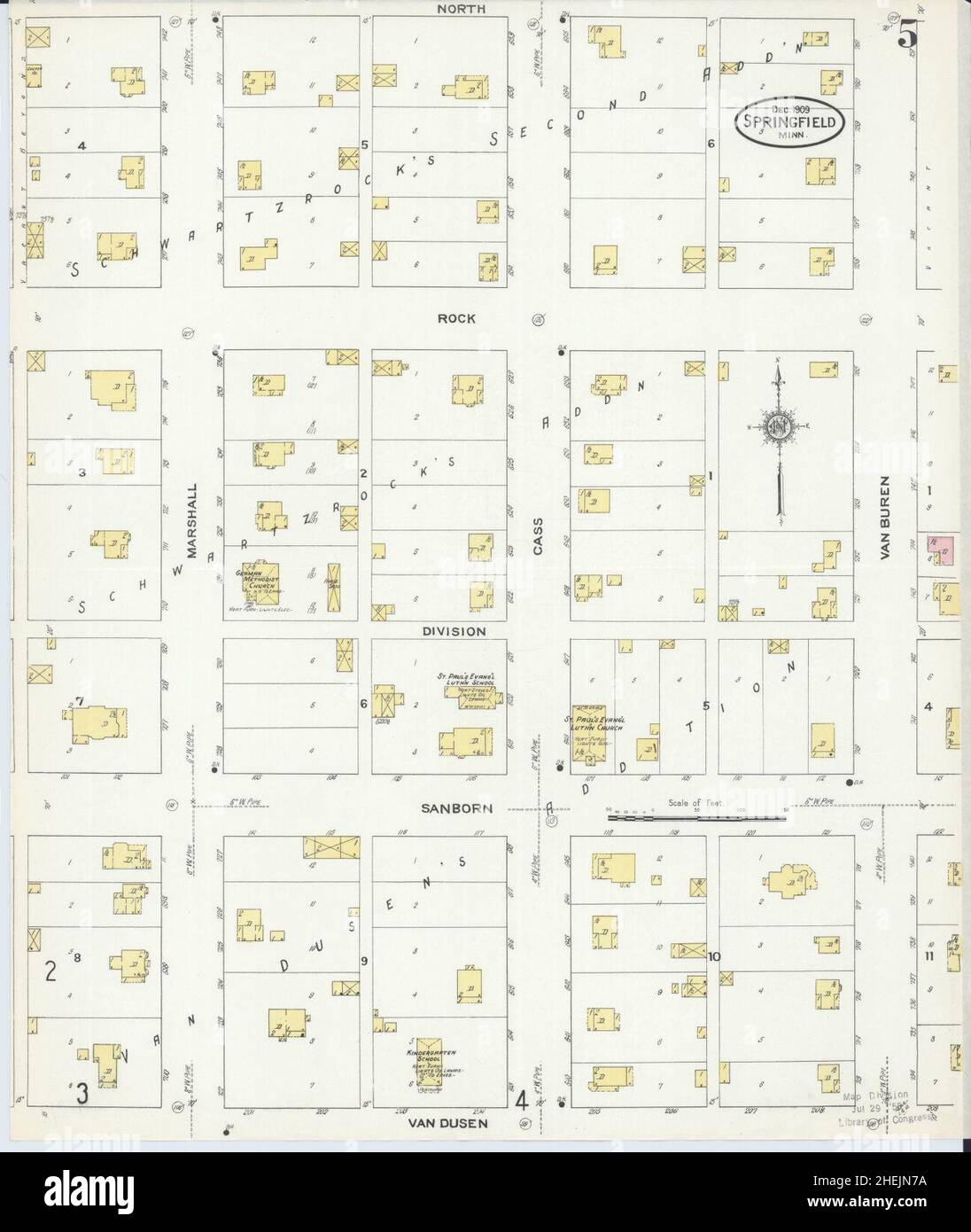 Sanborn Fire Insurance Map from Springfield, Brown County, Minnesota ...