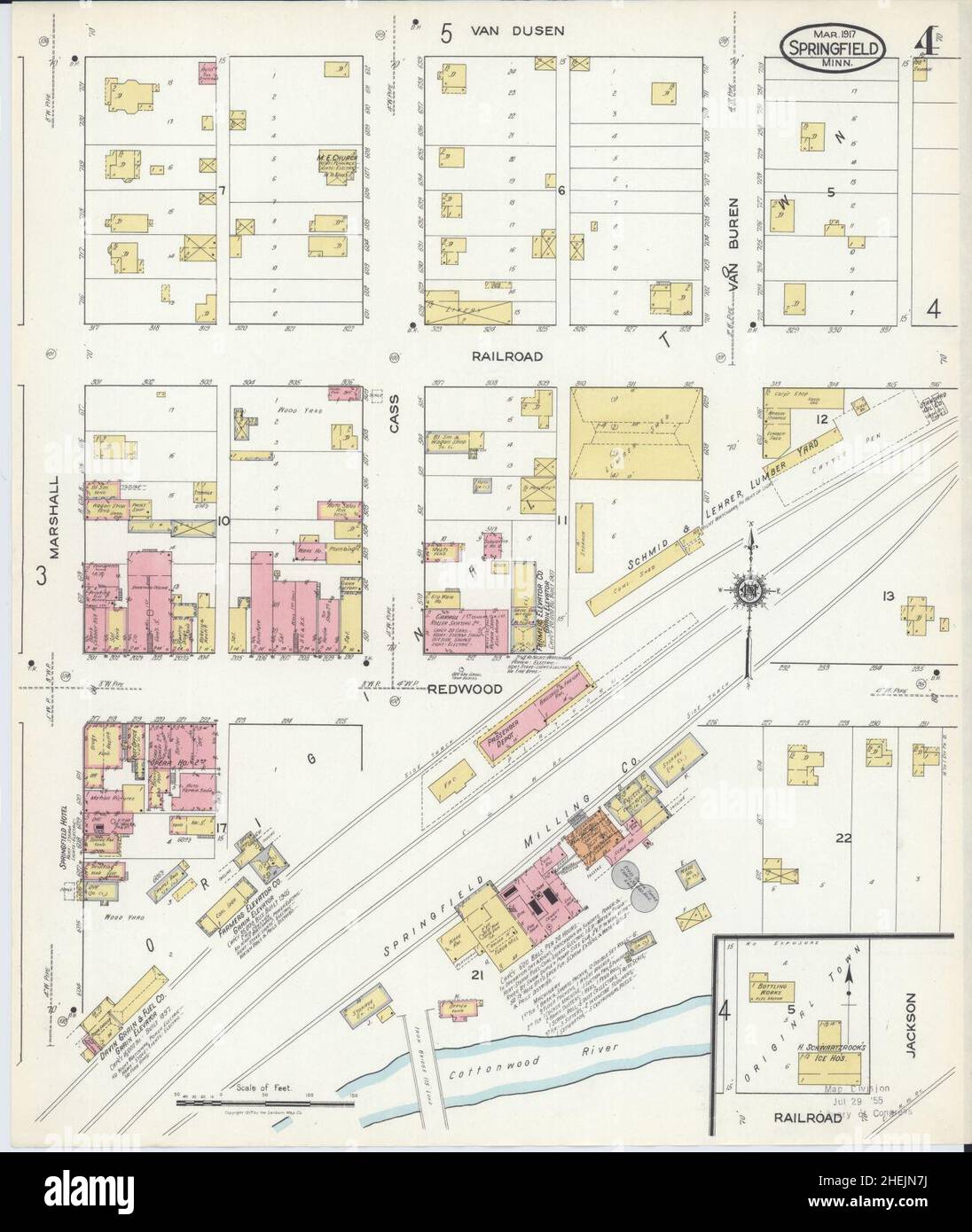 Sanborn Fire Insurance Map from Springfield, Brown County, Minnesota ...