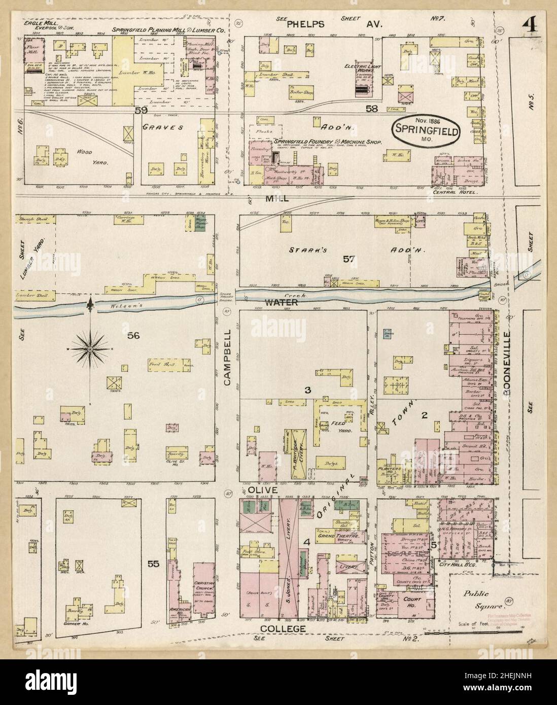 Map of springfield missouri hi-res stock photography and images - Alamy