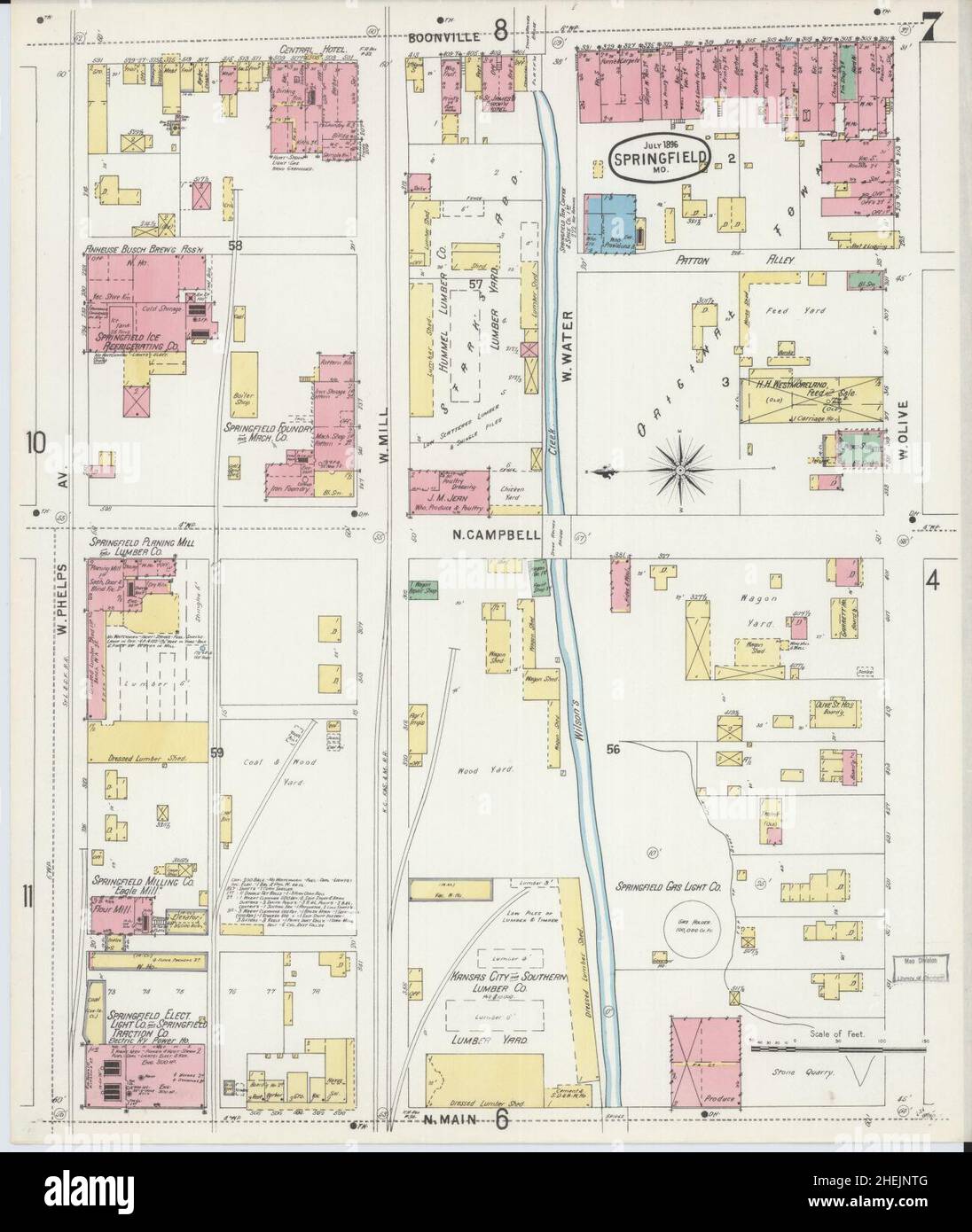 Map of springfield missouri hi-res stock photography and images - Alamy
