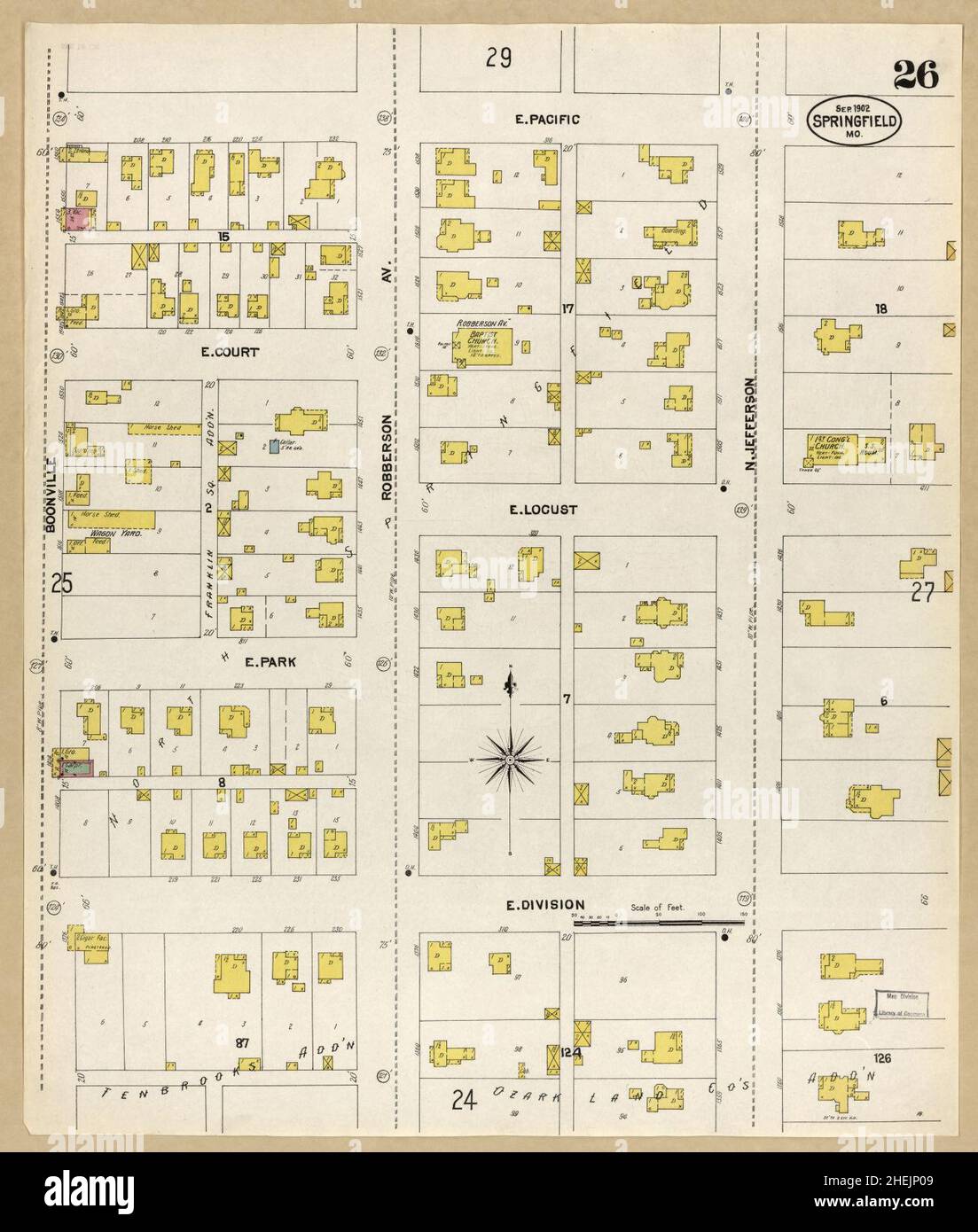 Map of springfield missouri hi-res stock photography and images - Alamy