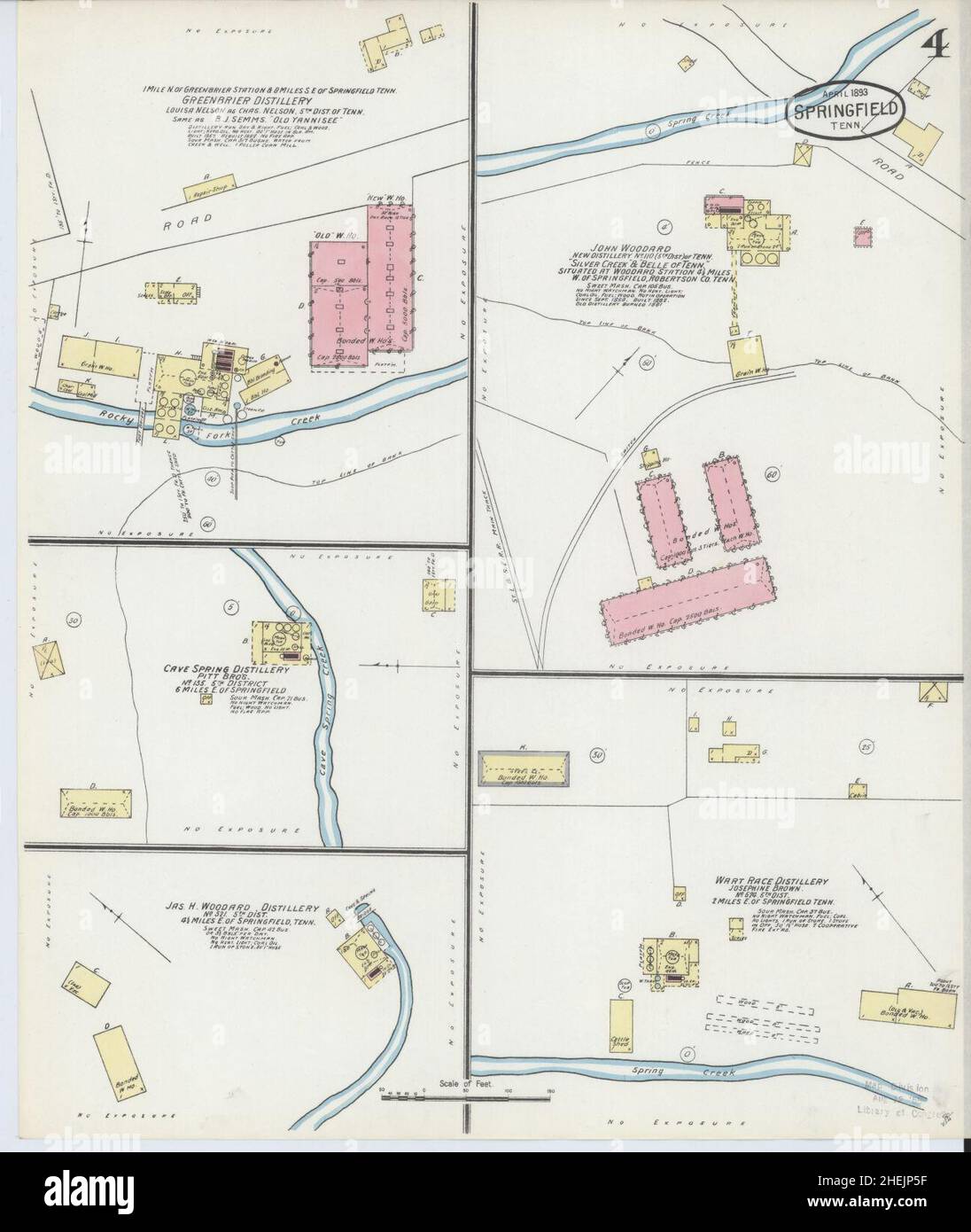 Sanborn Fire Insurance Map from Springfield, Robertson County ...