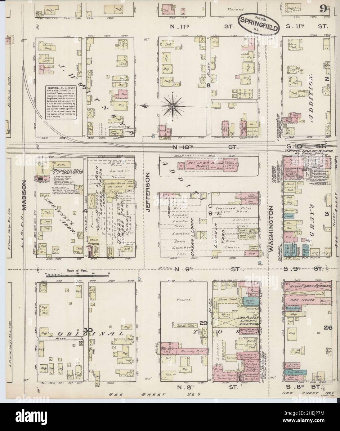 Sangamon map hi-res stock photography and images - Alamy