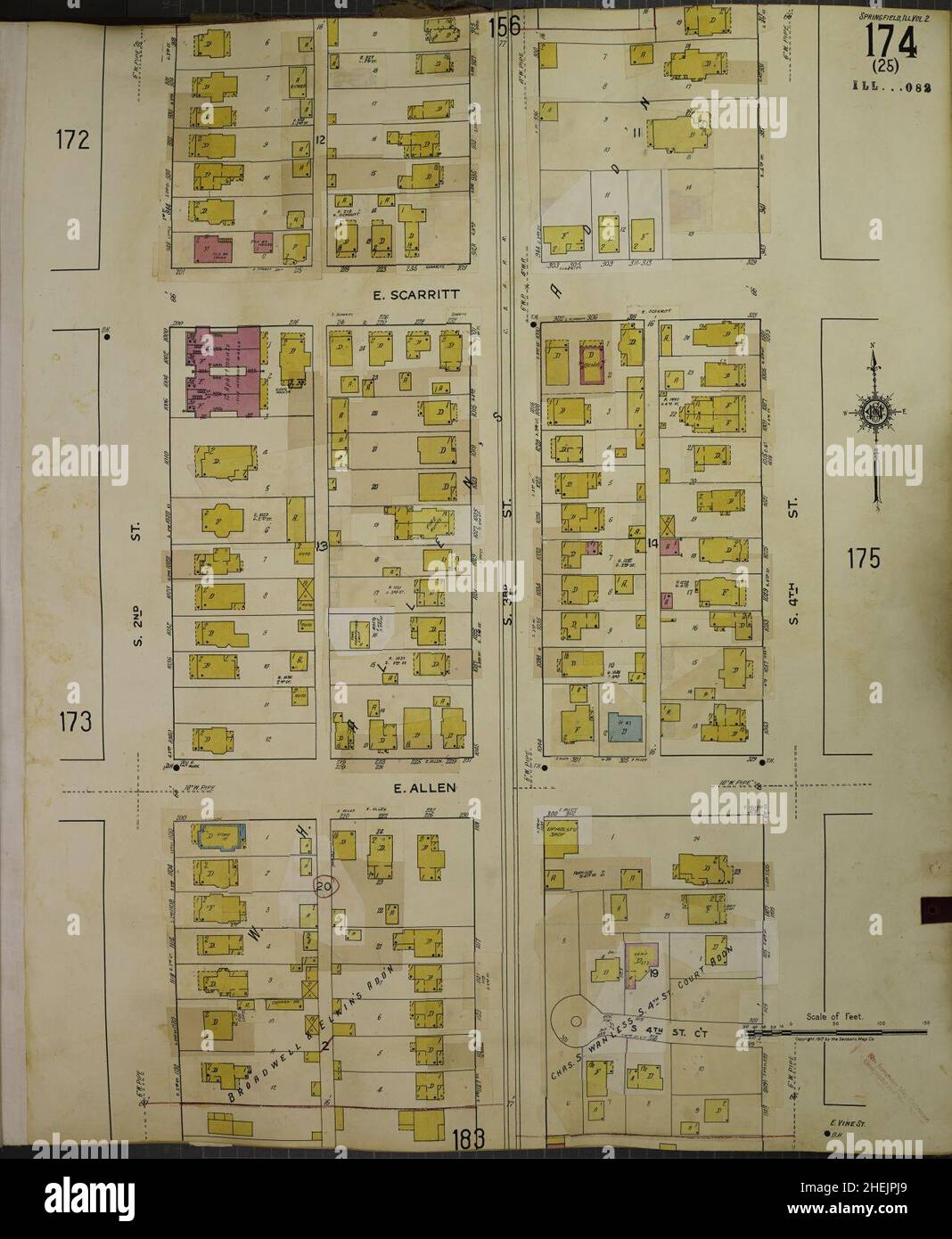 Sangamon map hi-res stock photography and images - Alamy