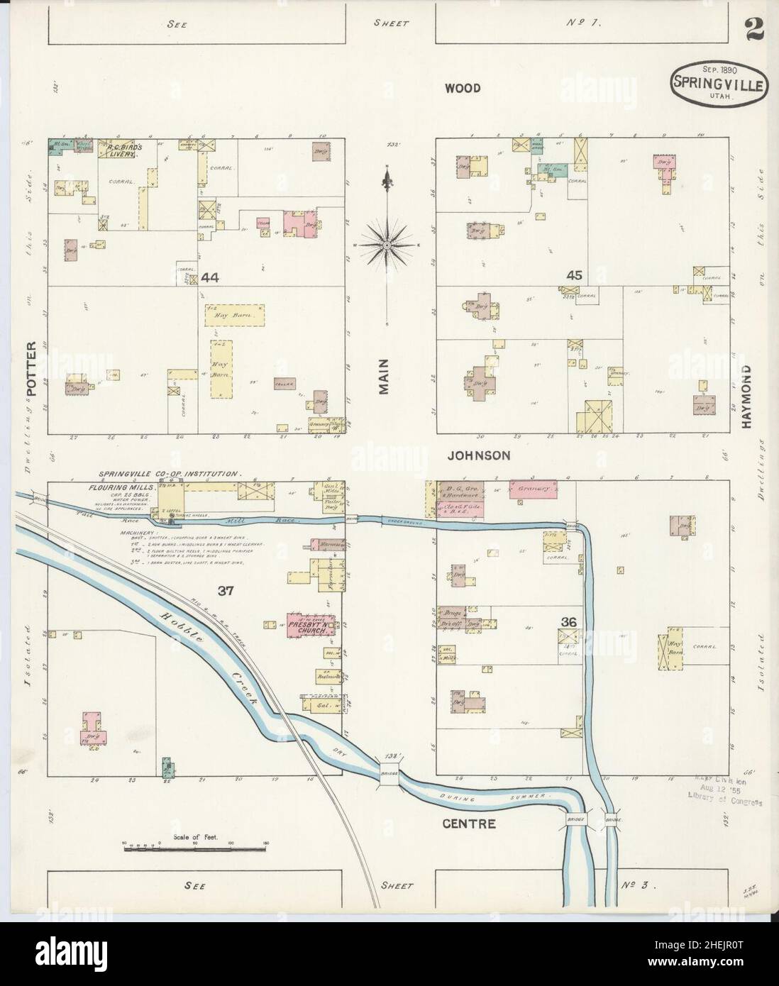 Springville map hi-res stock photography and images - Alamy