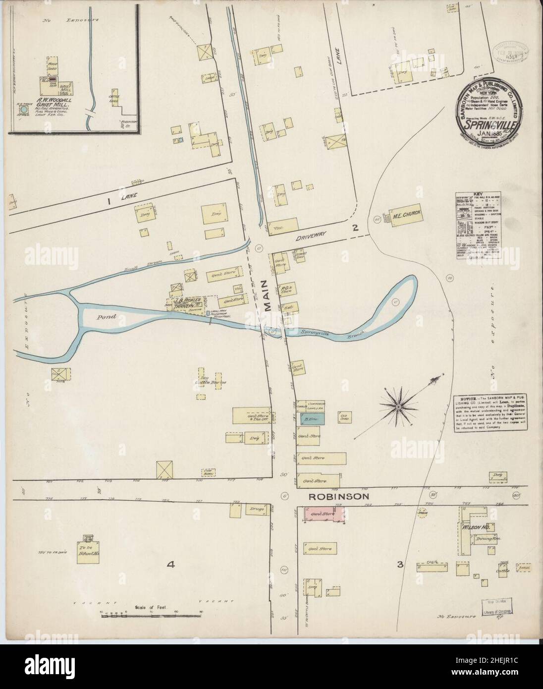 Sanborn Fire Insurance Map from Springville, Saint Clair County ...