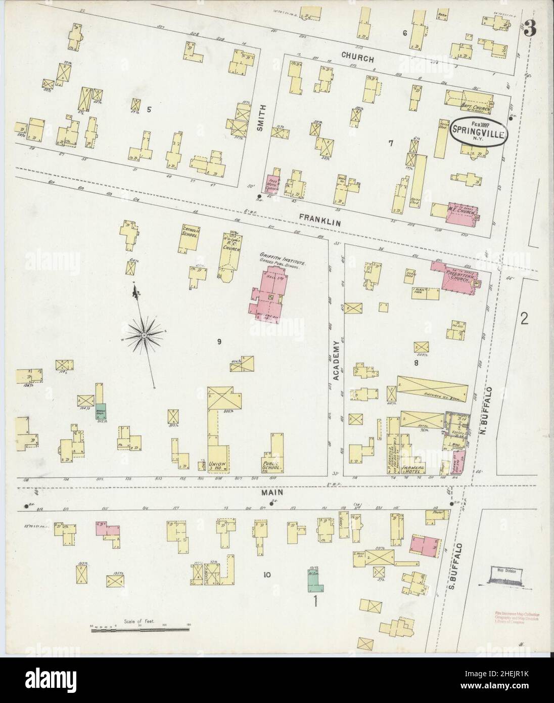 Springville new york map hi-res stock photography and images - Alamy