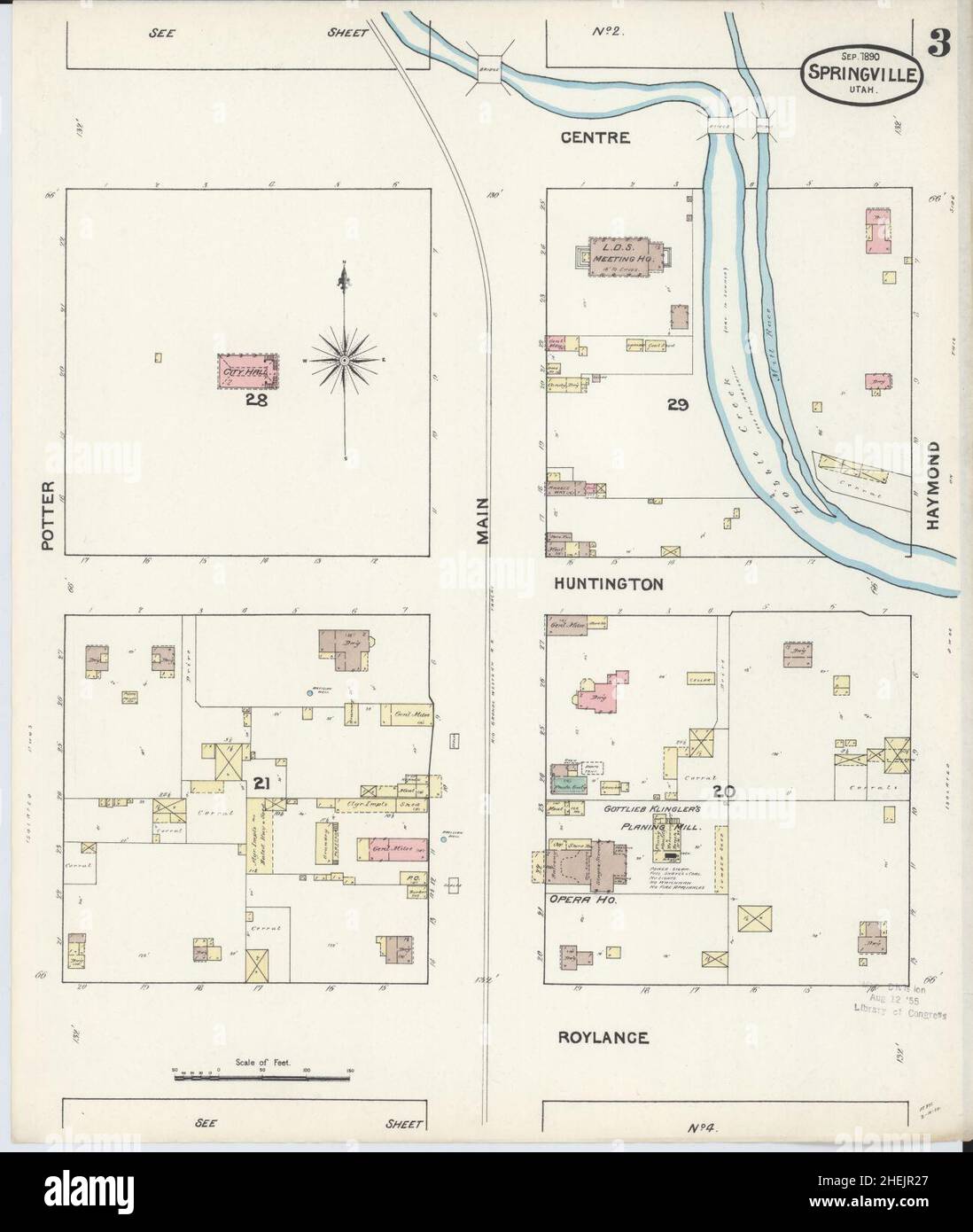 Springville map hi-res stock photography and images - Alamy