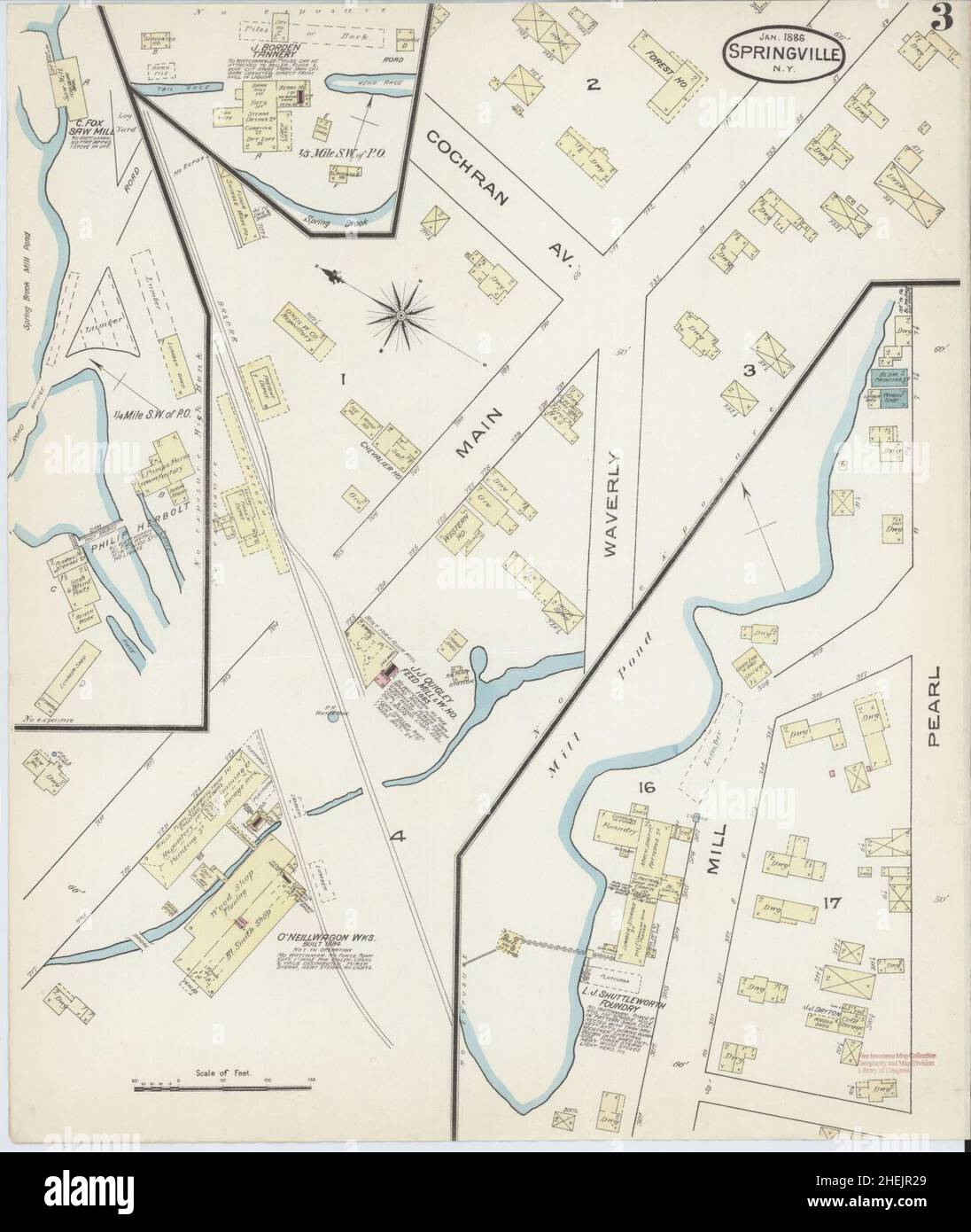 Springville new york map hi-res stock photography and images - Alamy