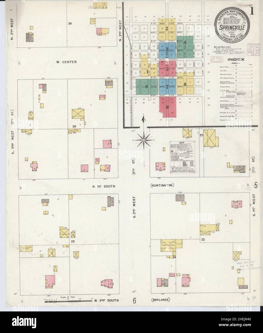 Springville map hi-res stock photography and images - Alamy