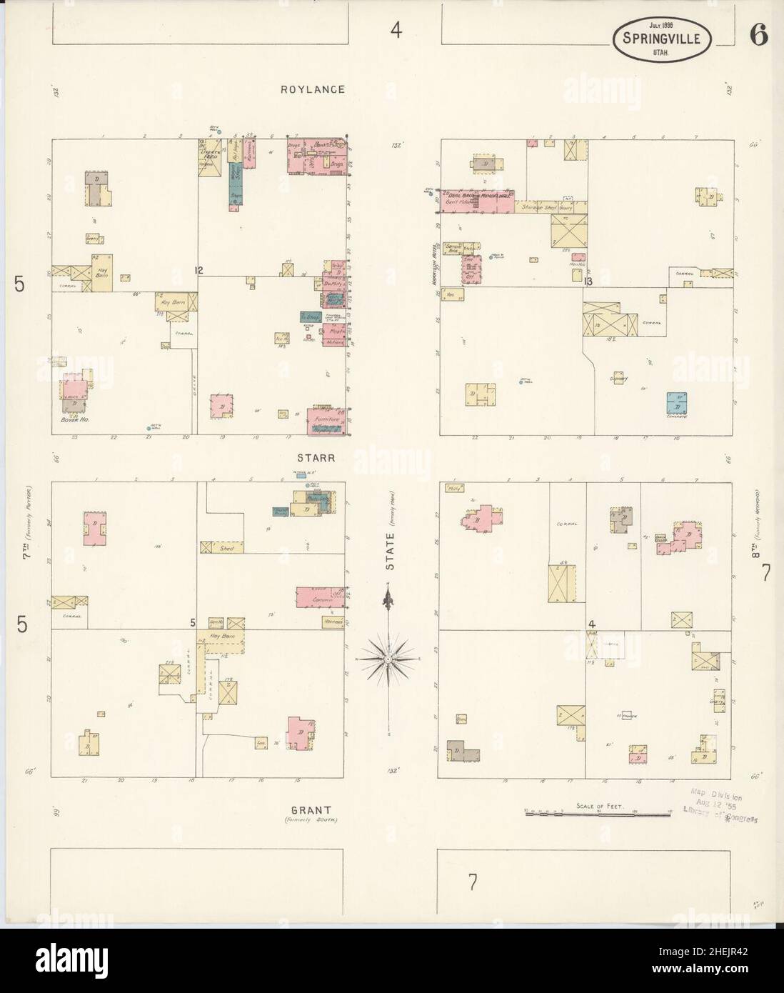 Springville map hi-res stock photography and images - Alamy