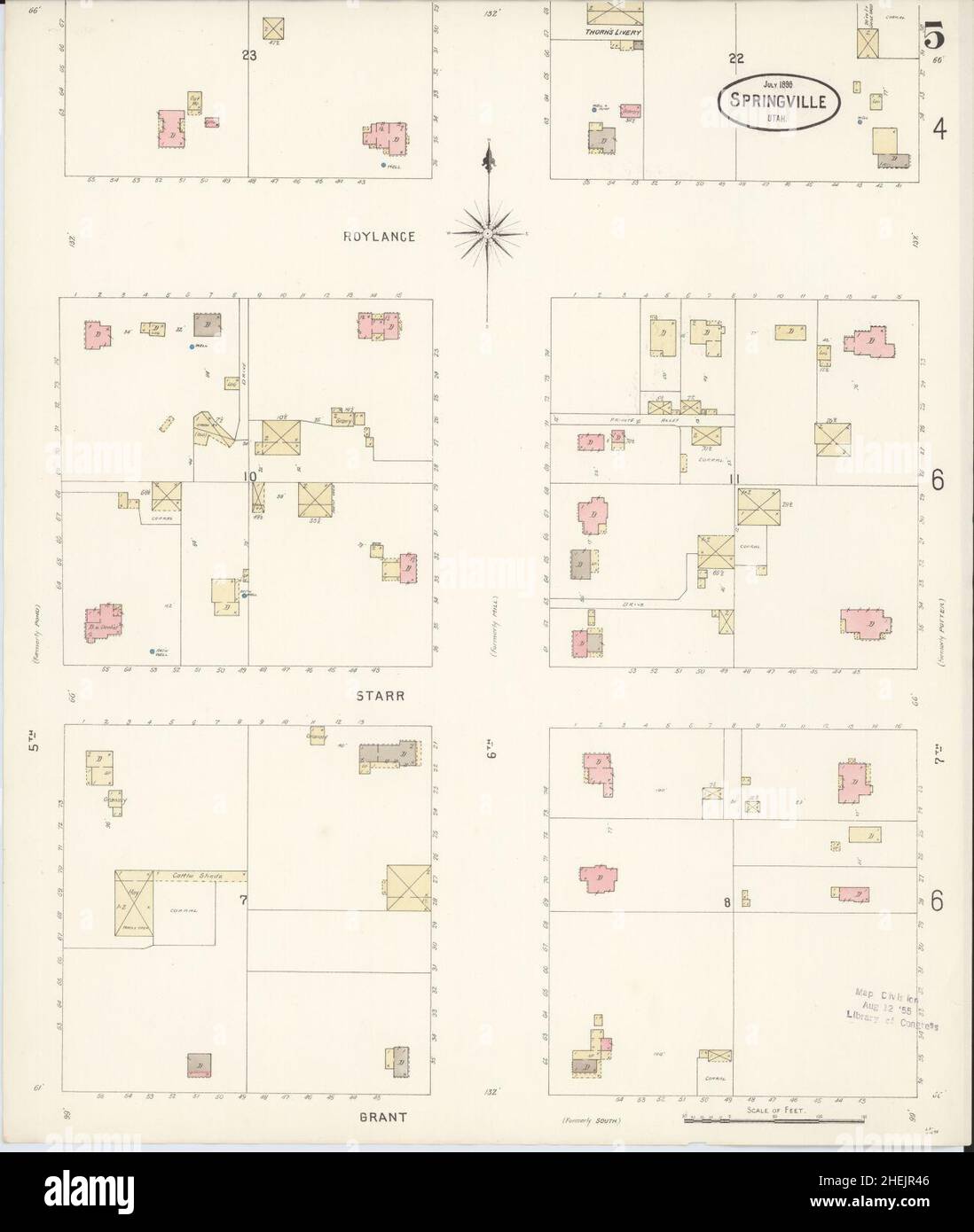 Springville map hi-res stock photography and images - Alamy