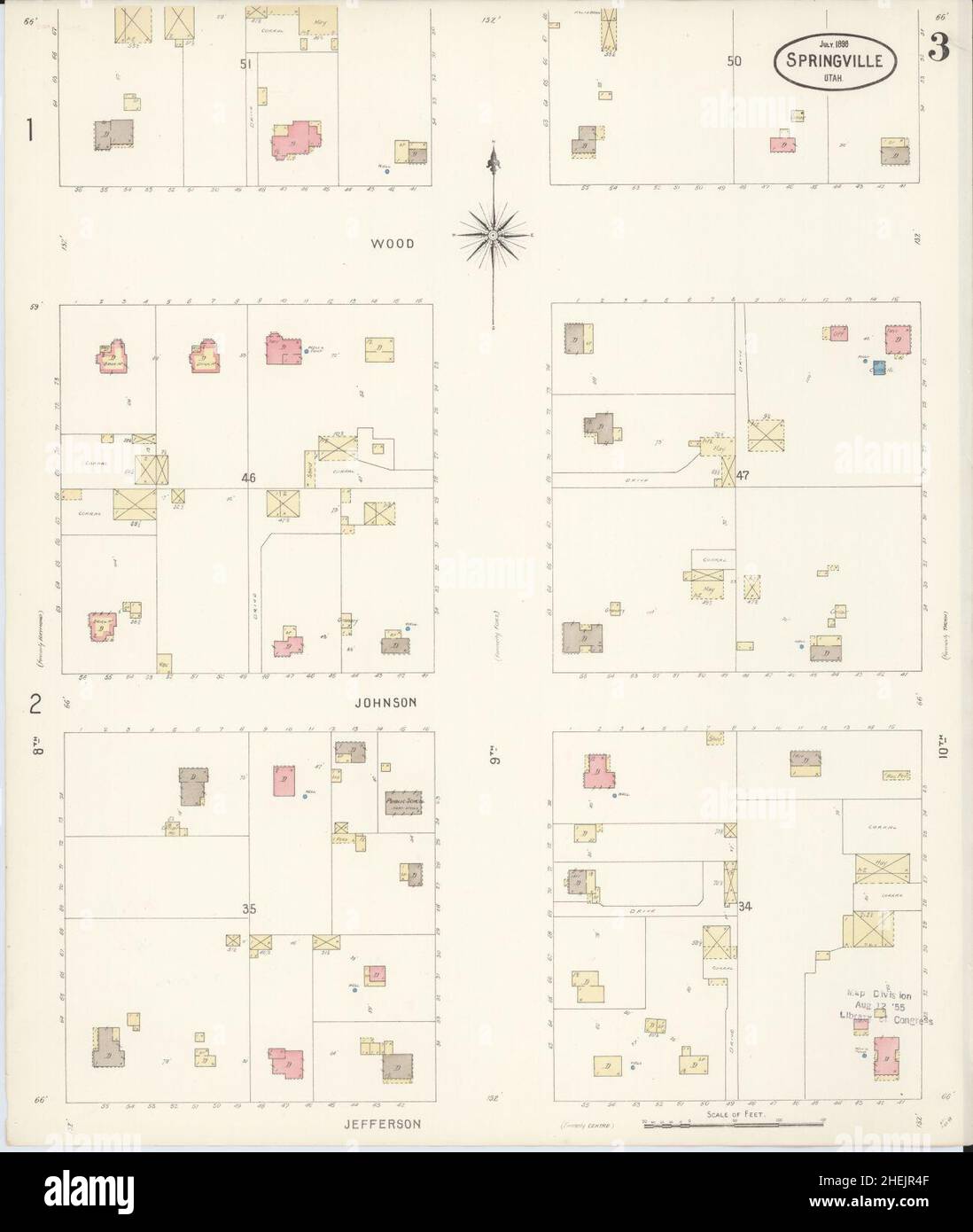 Springville map hi-res stock photography and images - Alamy