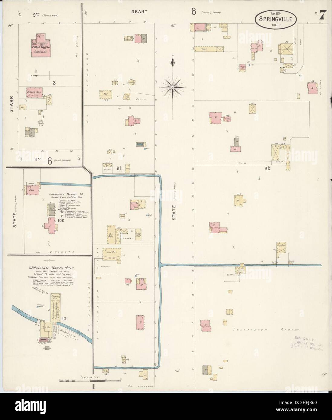 Springville map hi-res stock photography and images - Alamy