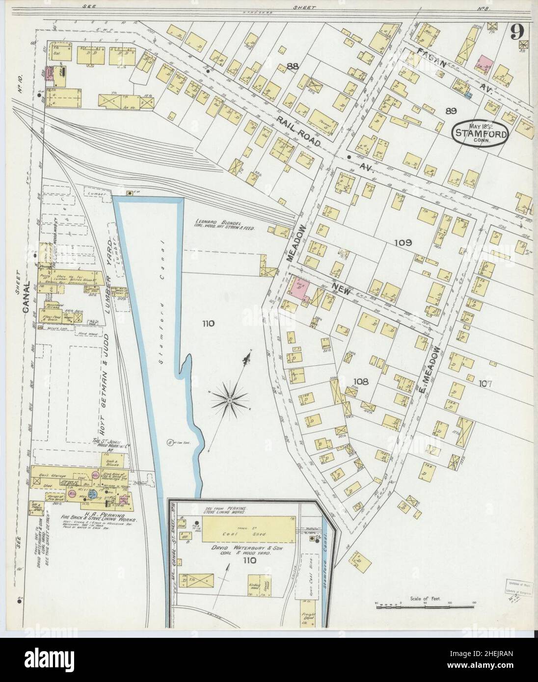 Stamford connecticut map hi-res stock photography and images - Alamy