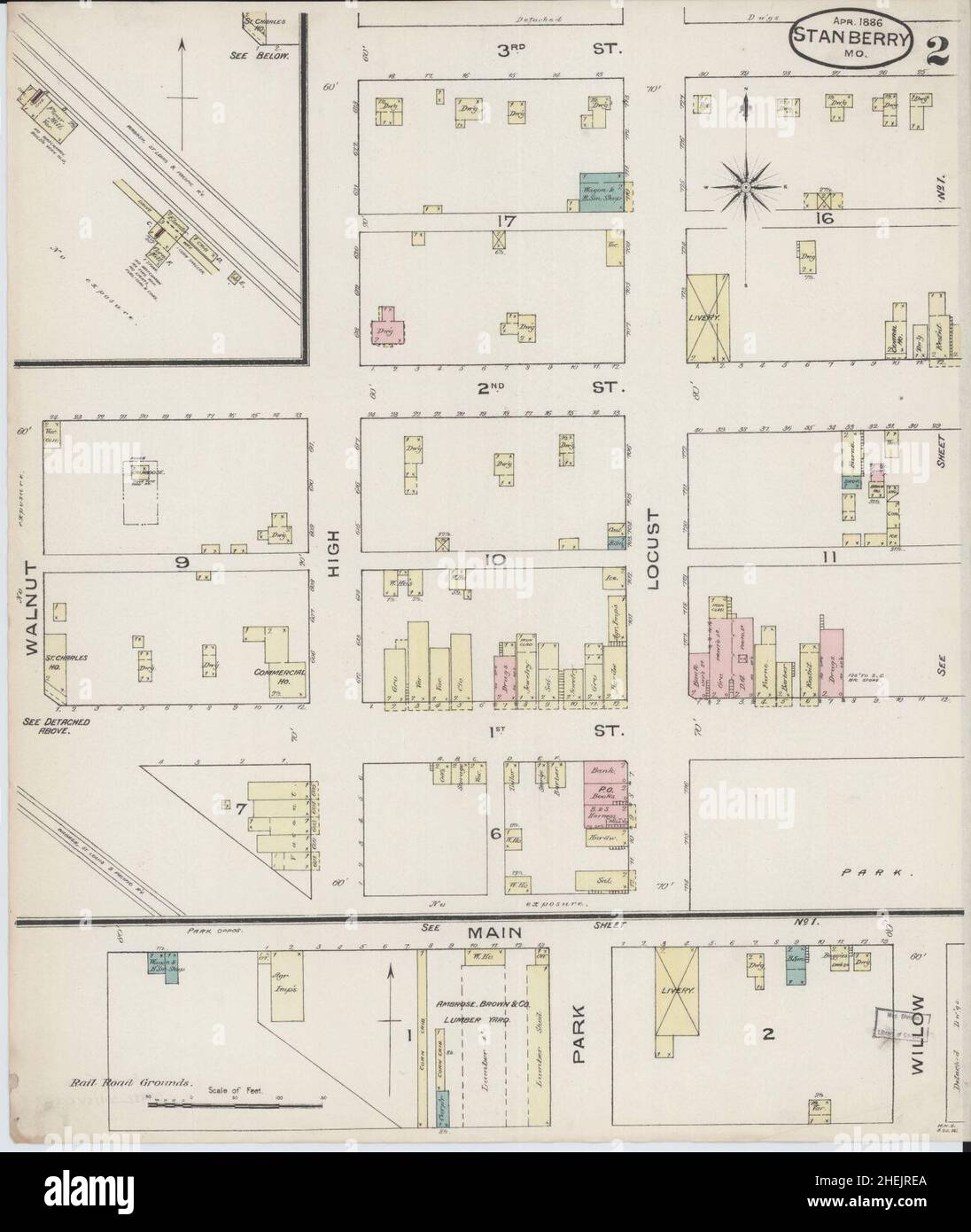 Map of stanberry hi-res stock photography and images - Alamy