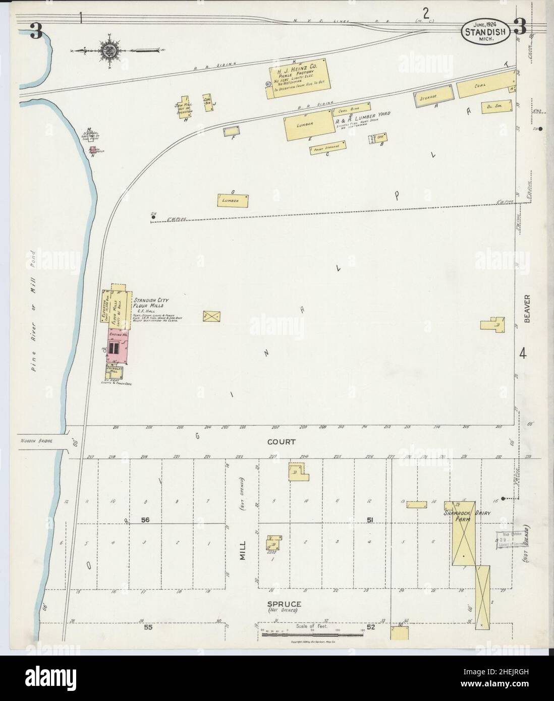 Map of standish hi-res stock photography and images - Alamy