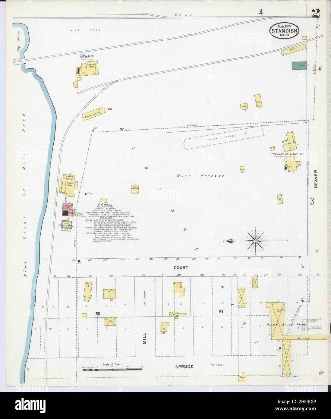 Map of standish hi-res stock photography and images - Alamy