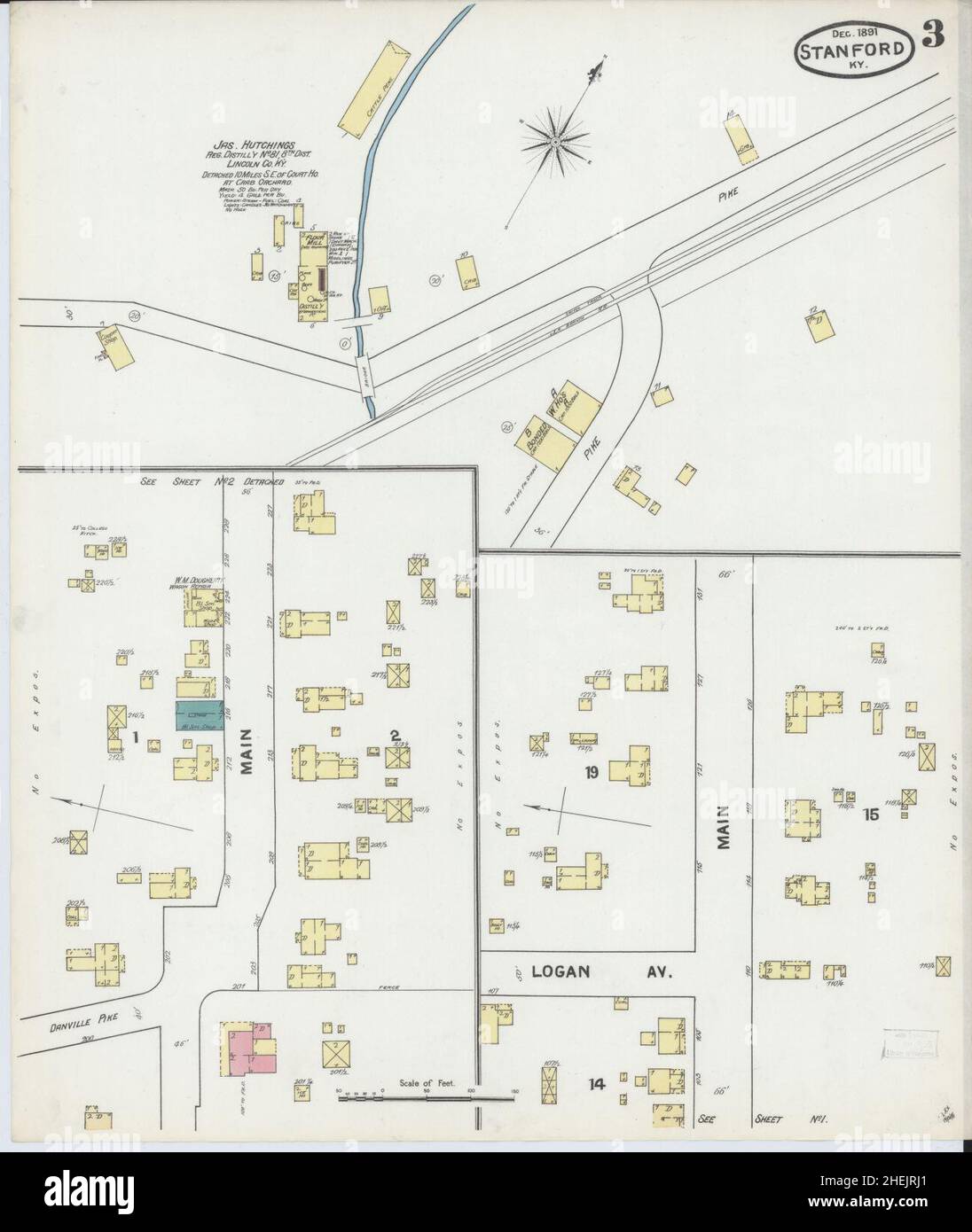 Sanborn Fire Insurance Map from Stanford, Lincoln County, Kentucky ...