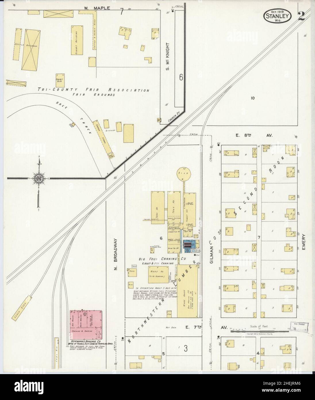 Stanley county map hi-res stock photography and images - Alamy