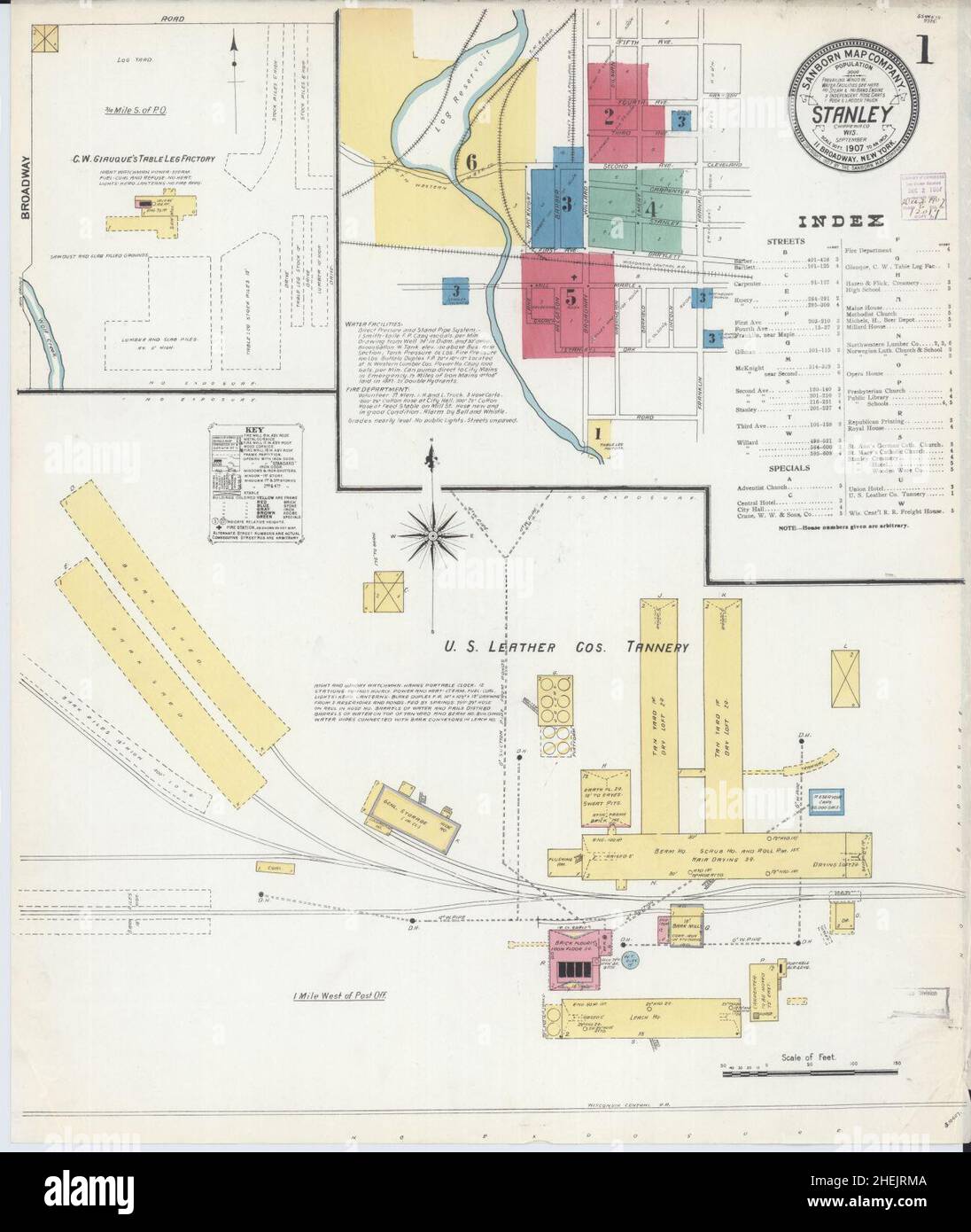 Map of stanley hi-res stock photography and images - Alamy