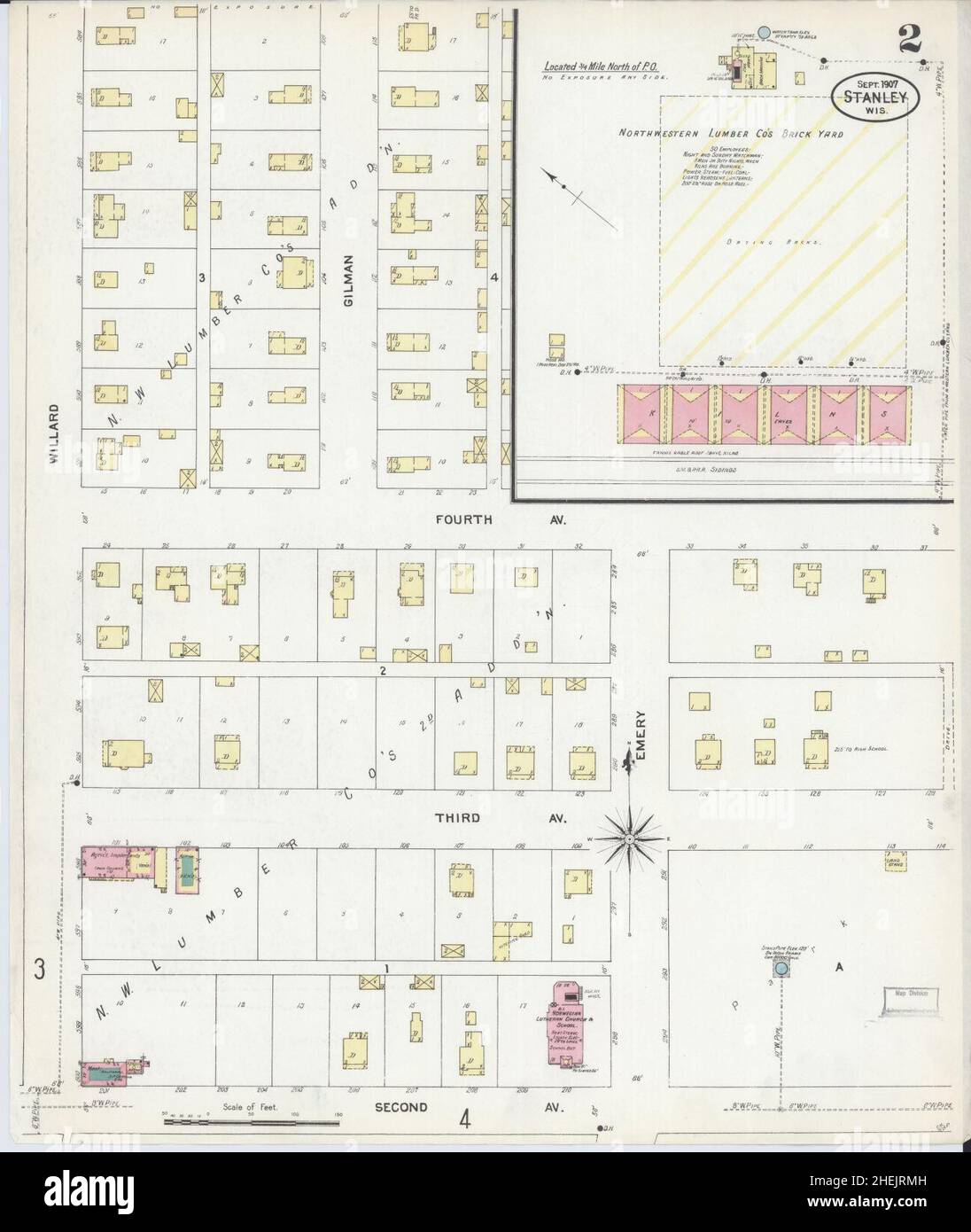 Map of stanley hi-res stock photography and images - Alamy