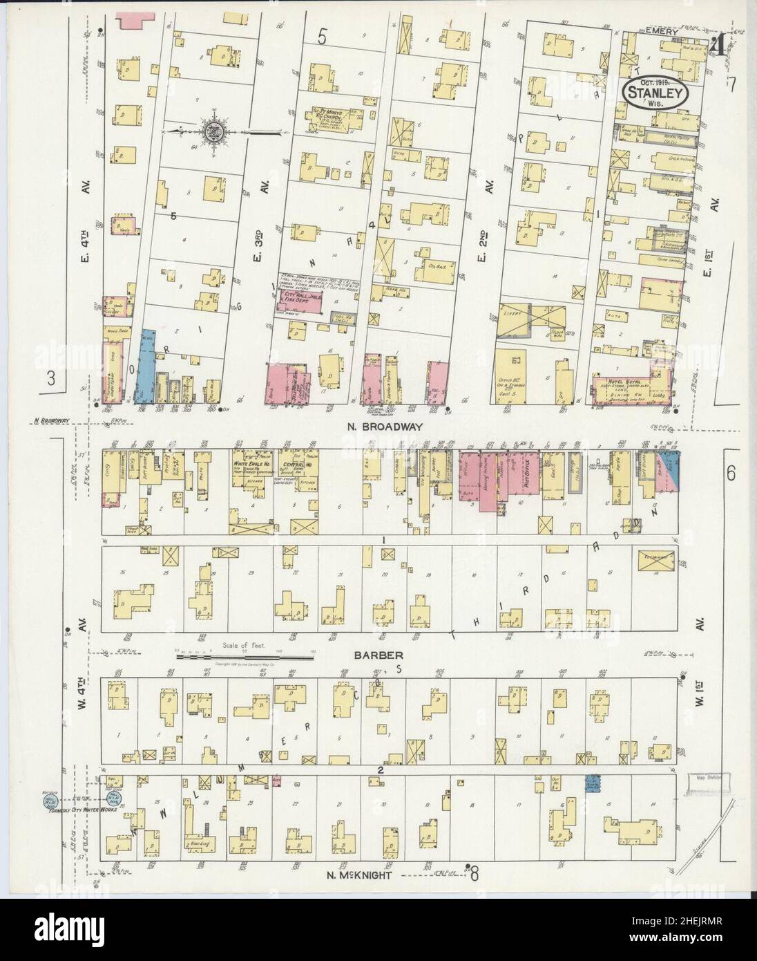 Stanley county map hi-res stock photography and images - Alamy