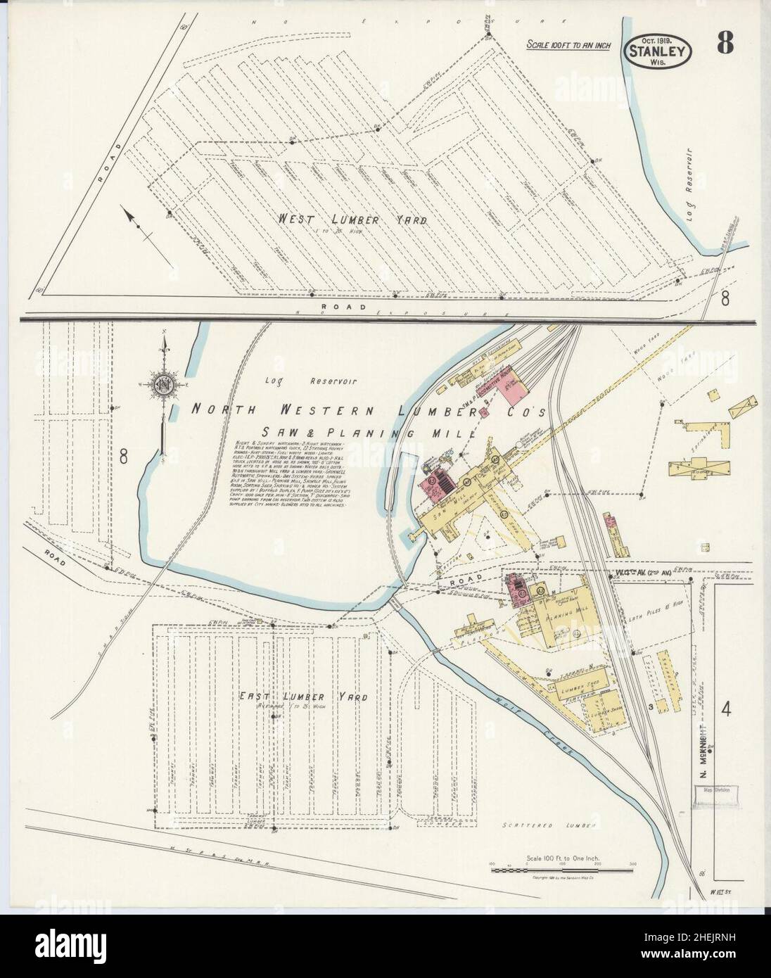 Stanley county map hi-res stock photography and images - Alamy