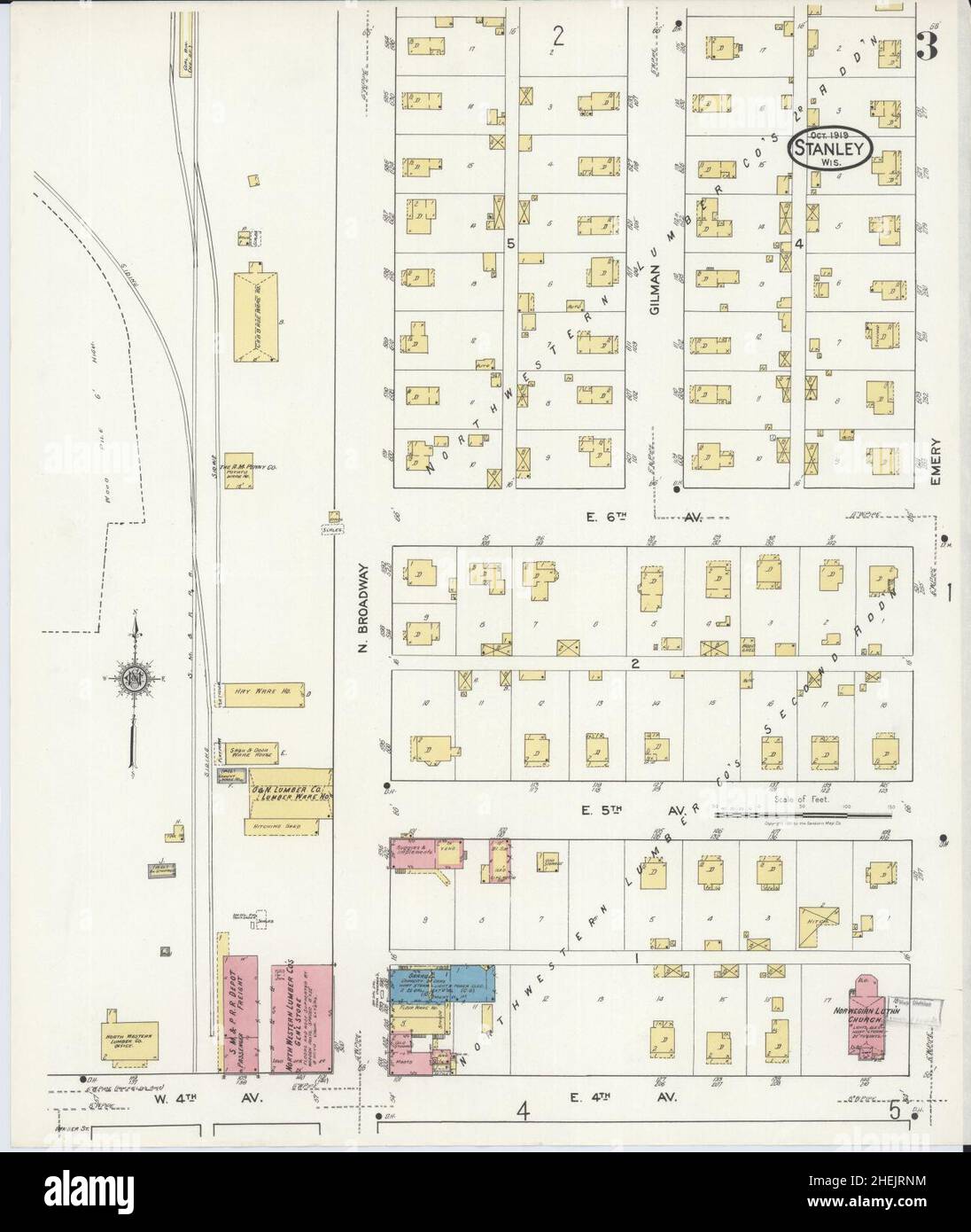 Stanley county map hi-res stock photography and images - Alamy