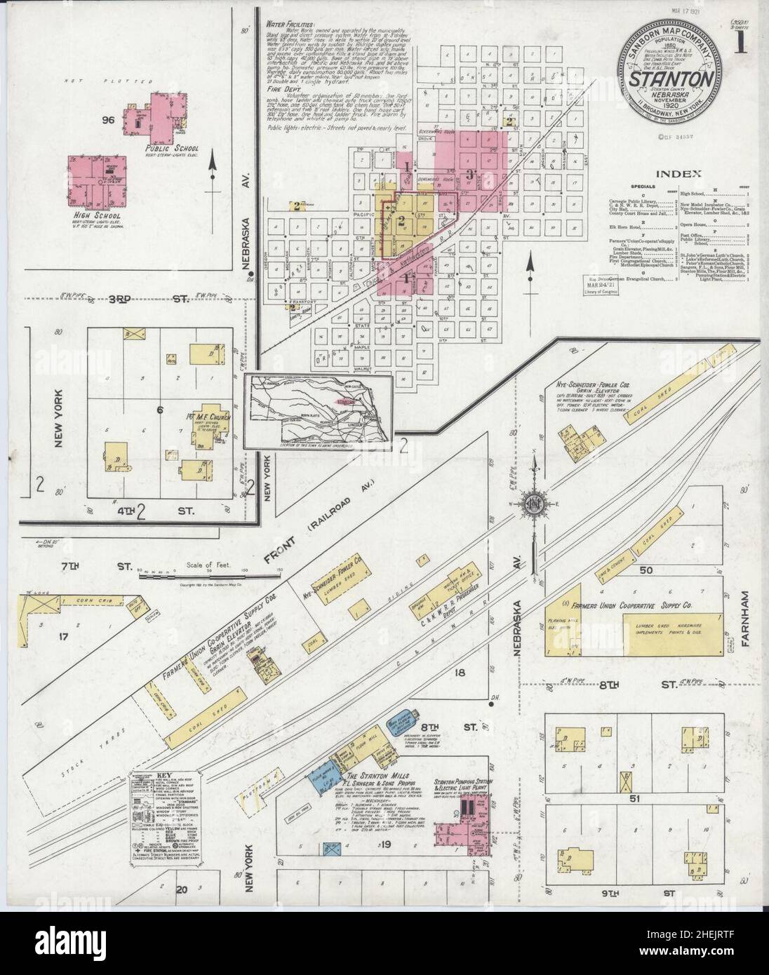 Map of stanton nebraska hi-res stock photography and images - Alamy