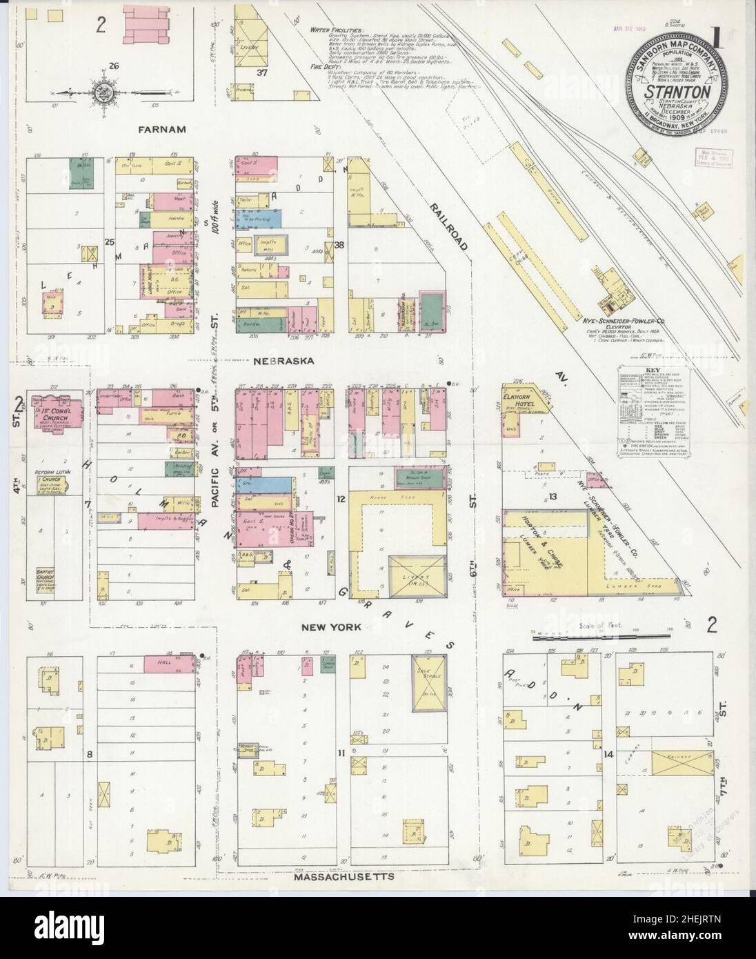 Map of stanton nebraska hi-res stock photography and images - Alamy