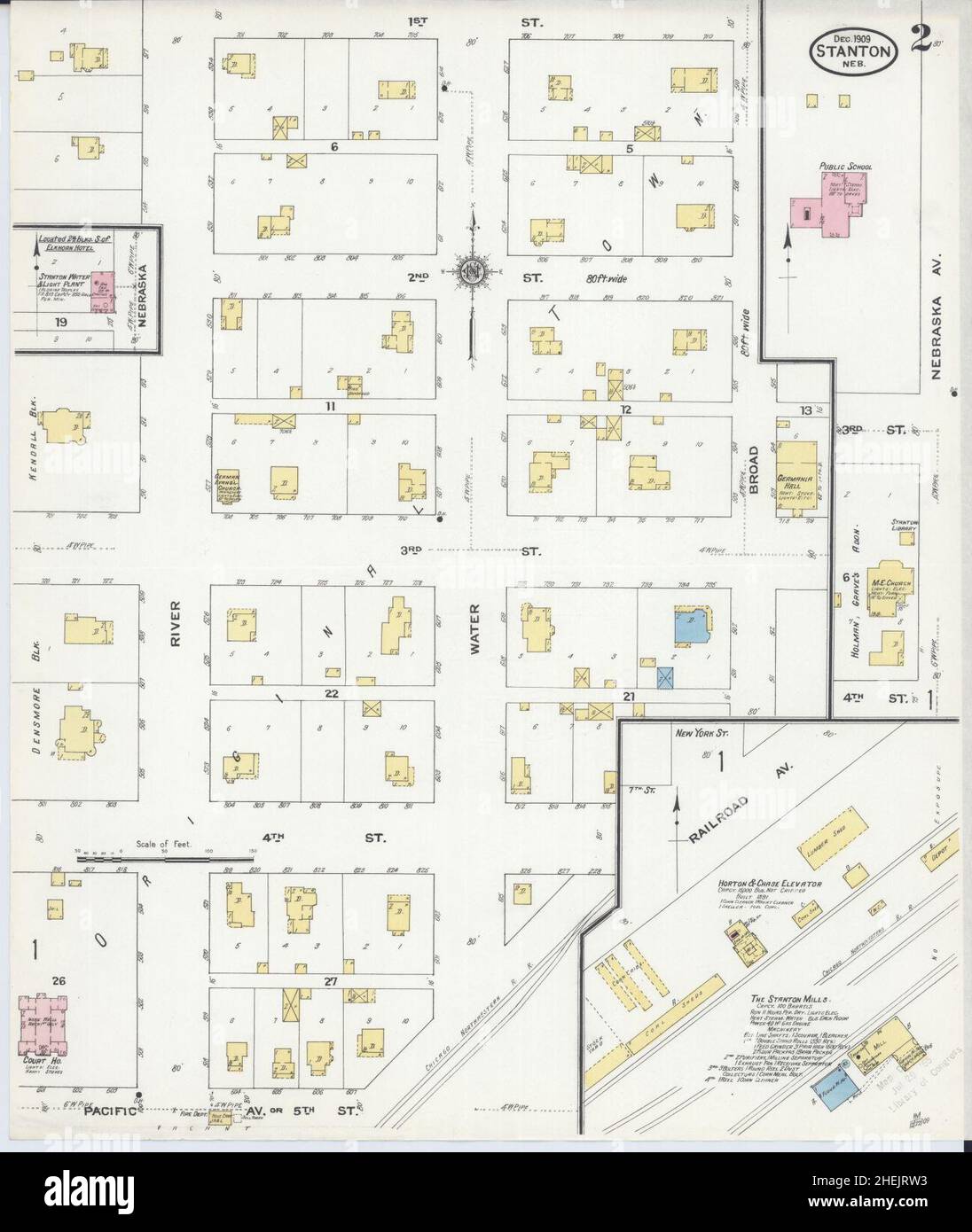 Map of stanton nebraska hi-res stock photography and images - Alamy