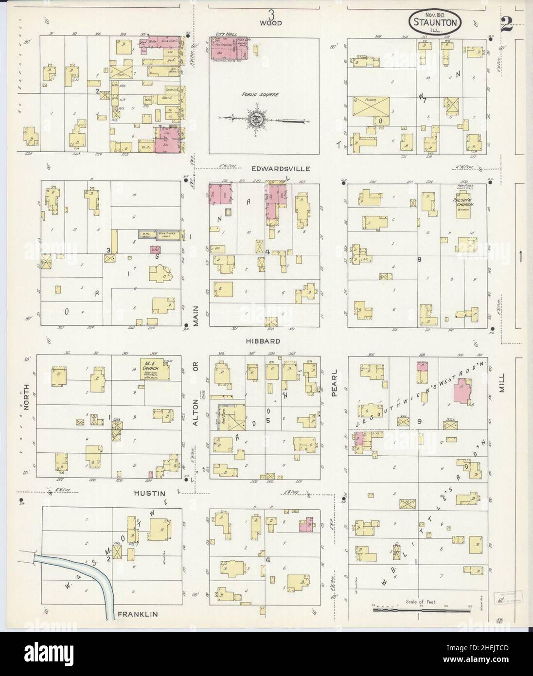 Map of staunton hi-res stock photography and images - Alamy
