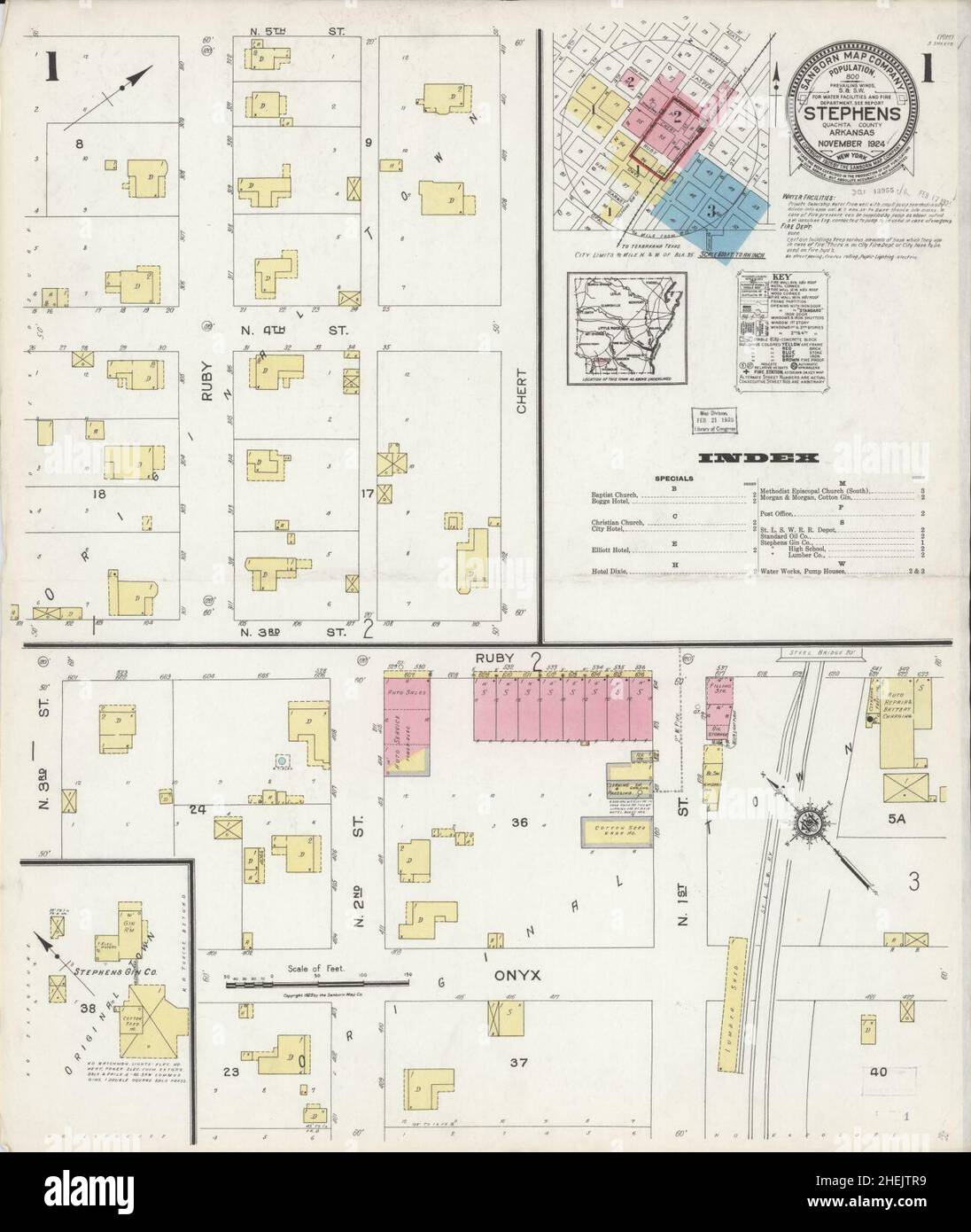 Stephens arkansas map hi-res stock photography and images - Alamy