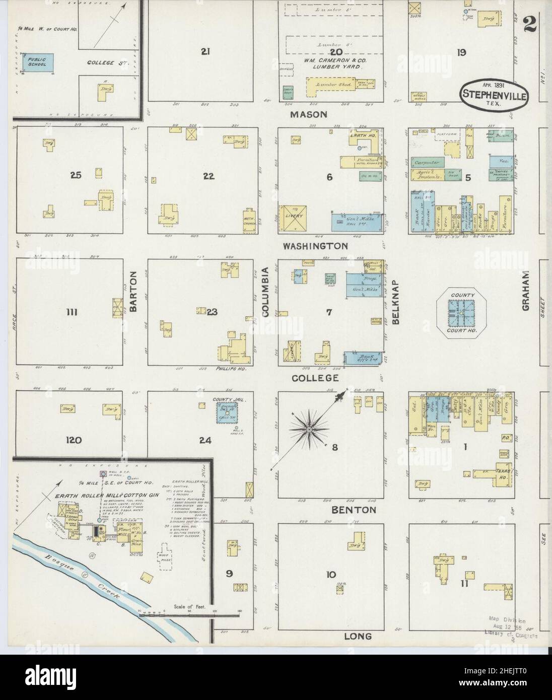 Map of stephenville hi-res stock photography and images - Alamy