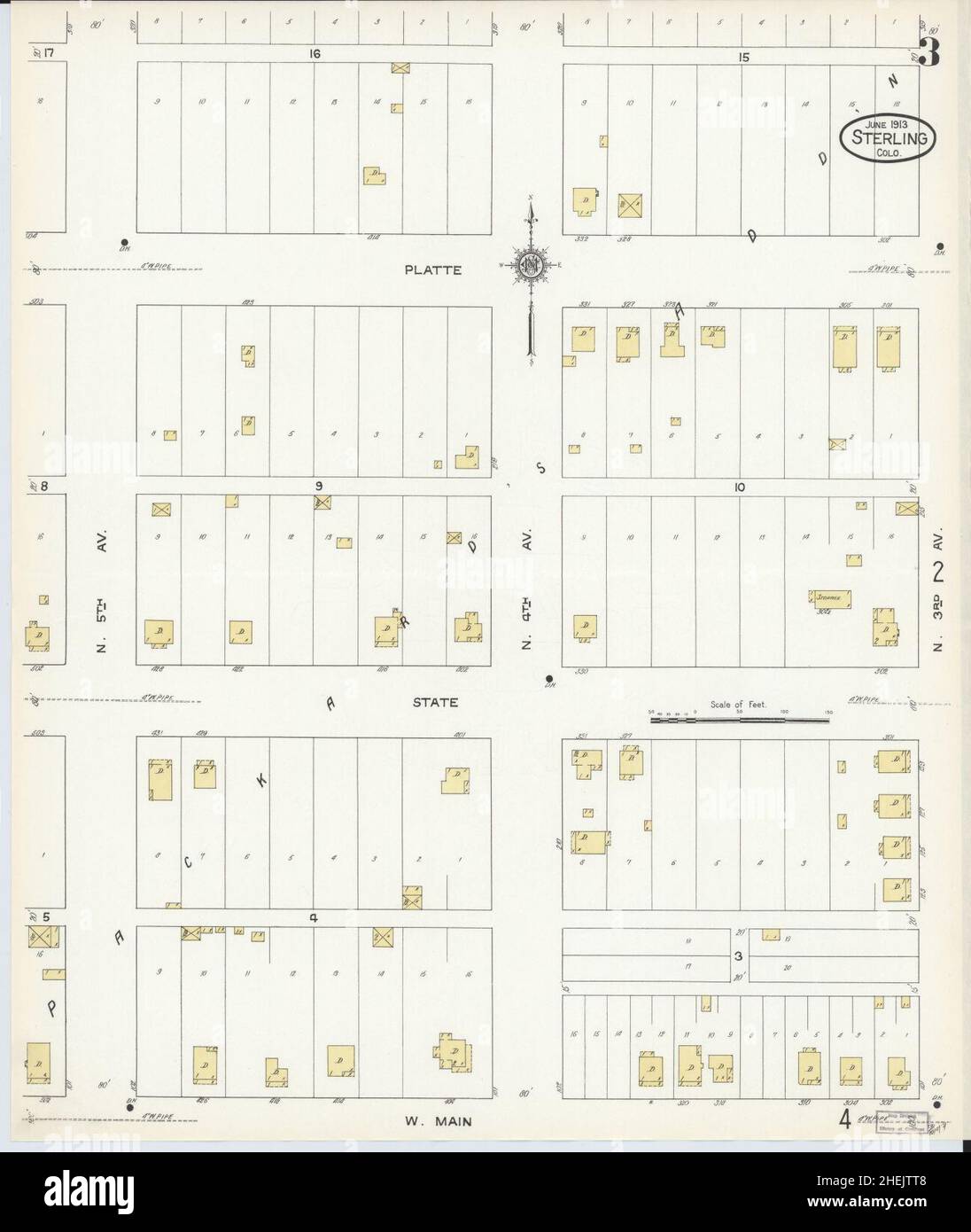 Sterling colorado map hi-res stock photography and images - Alamy