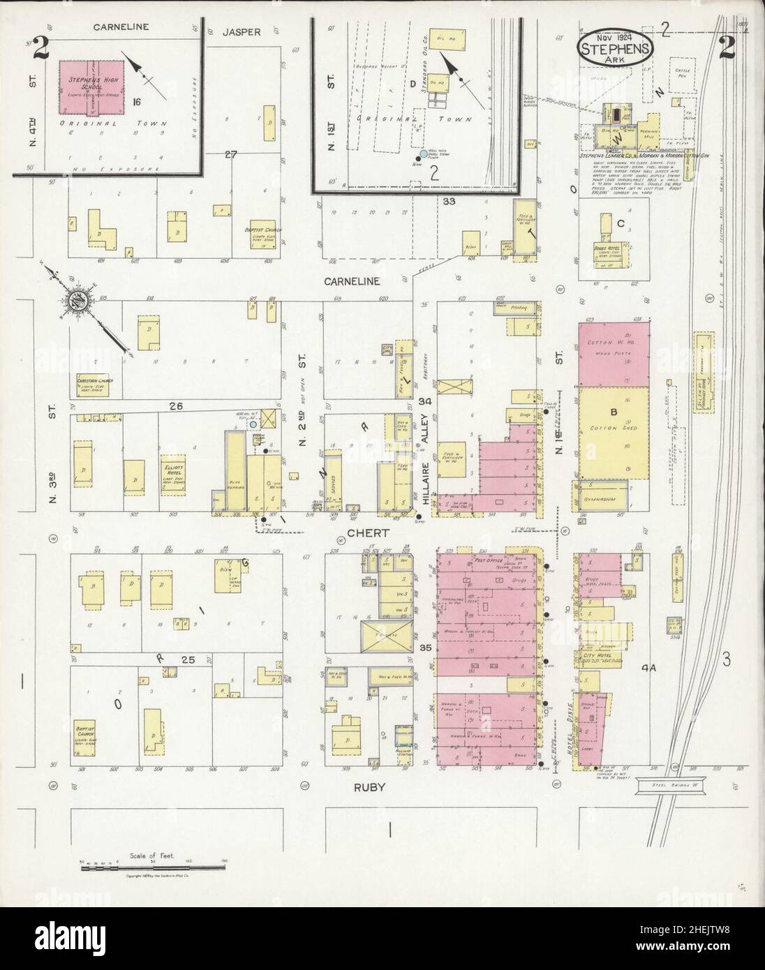 Map of stephens arkansas hi-res stock photography and images - Alamy