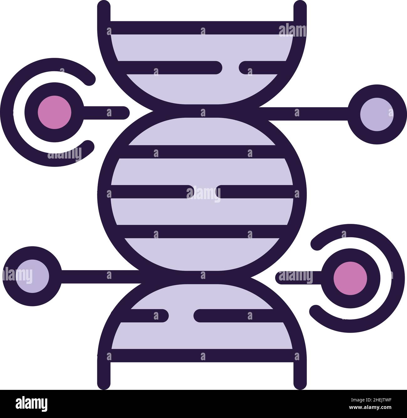 Dna experiment icon outline vector. Lab genetic. Baby human Stock ...