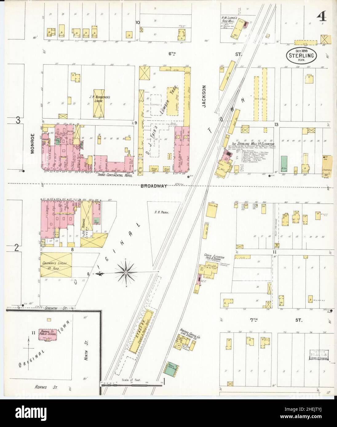 Sterling county map hi-res stock photography and images - Alamy