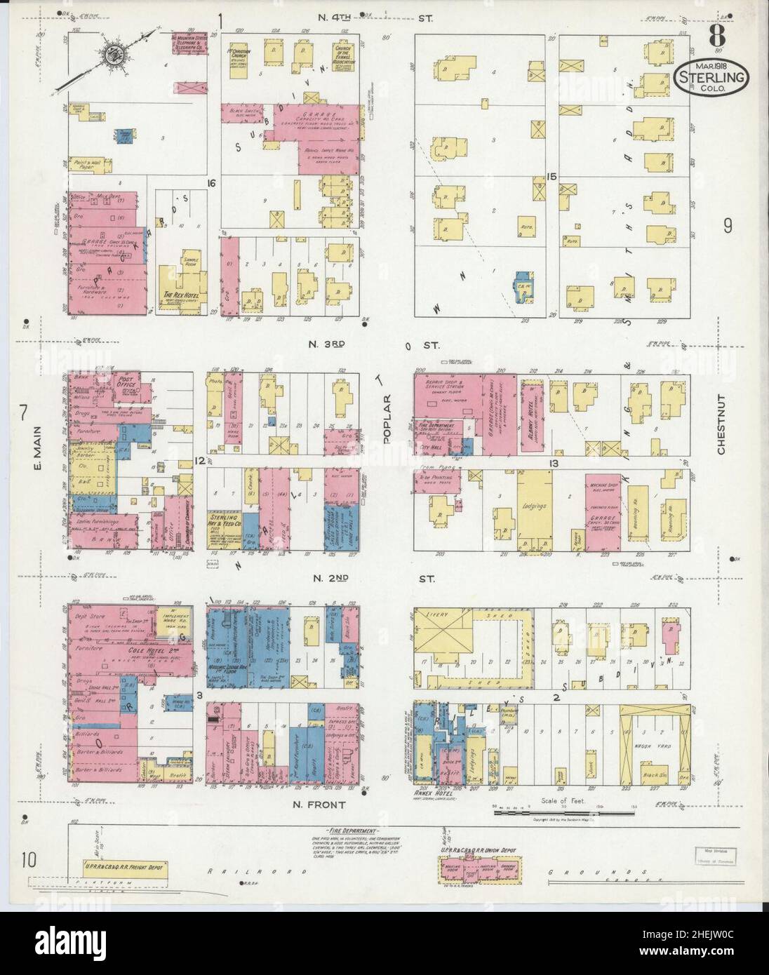 Sterling colorado map hi-res stock photography and images - Alamy