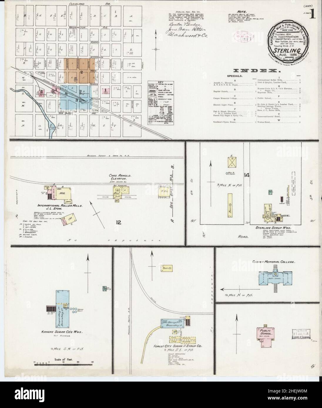Sterling county map hi-res stock photography and images - Alamy