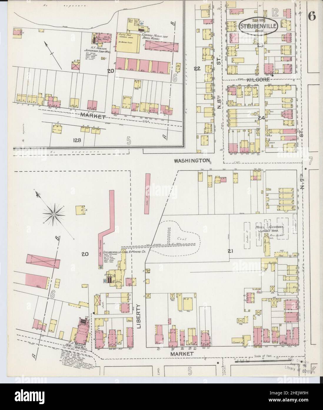 Sanborn Fire Insurance Map from Steubenville, Jefferson County, Ohio ...