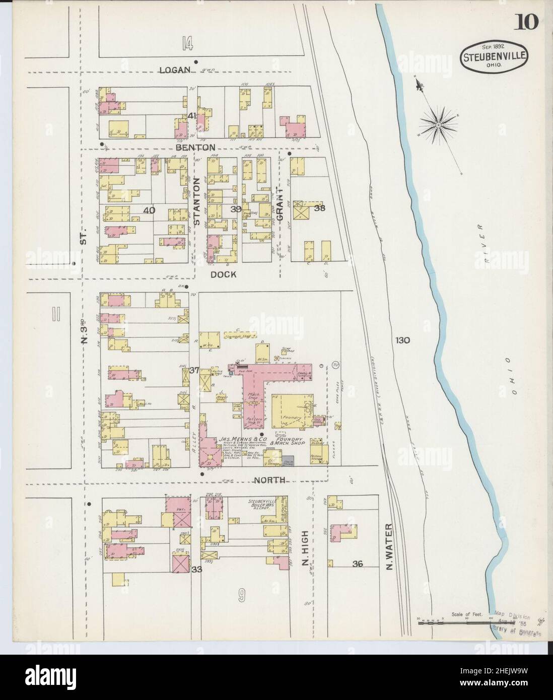 Sanborn Fire Insurance Map from Steubenville, Jefferson County, Ohio ...