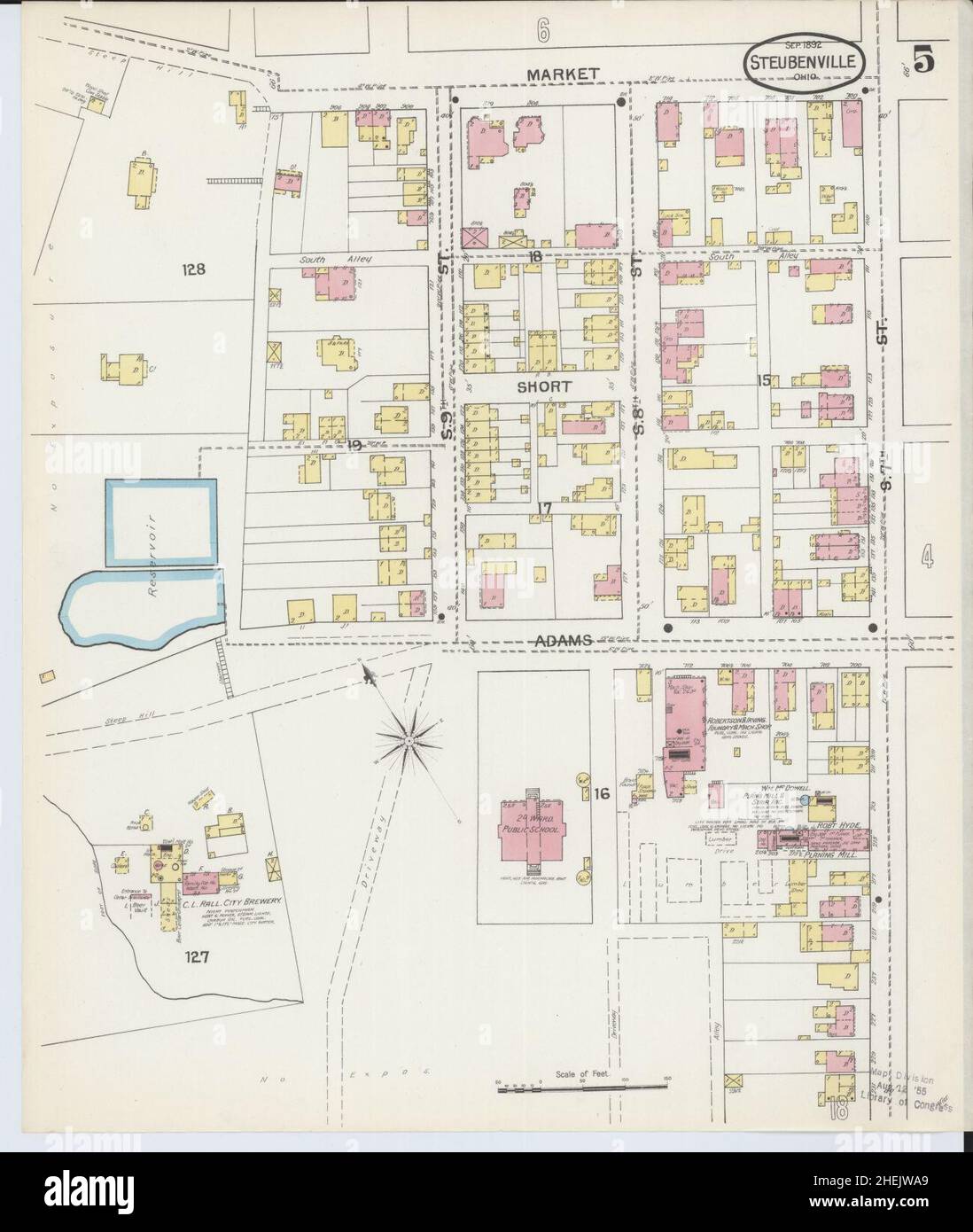 Sanborn Fire Insurance Map from Steubenville, Jefferson County, Ohio ...