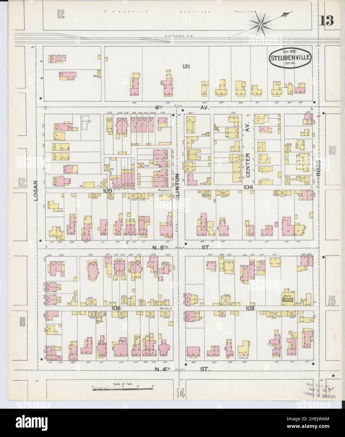 Sanborn Fire Insurance Map from Steubenville, Jefferson County, Ohio ...