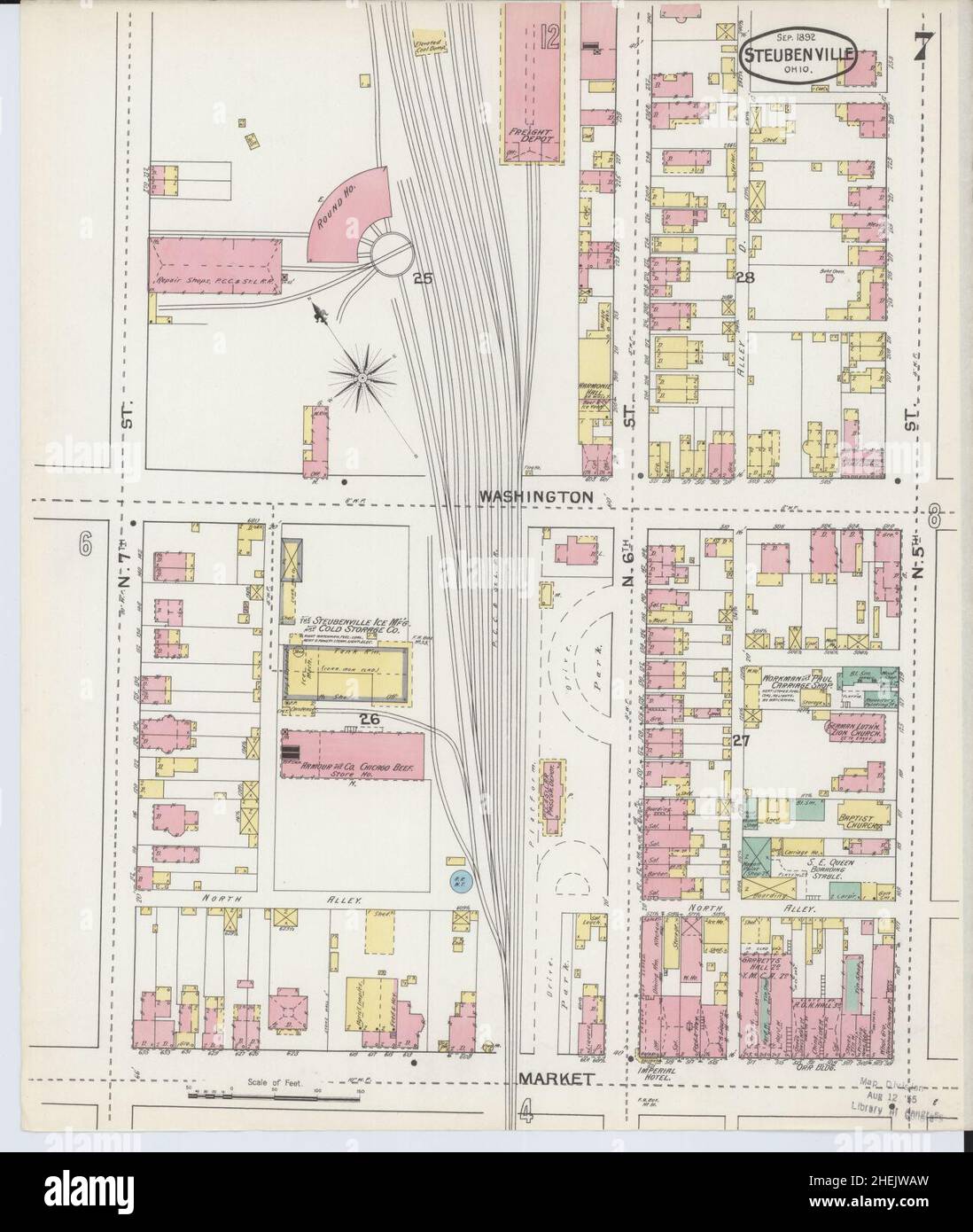 Sanborn Fire Insurance Map from Steubenville, Jefferson County, Ohio ...